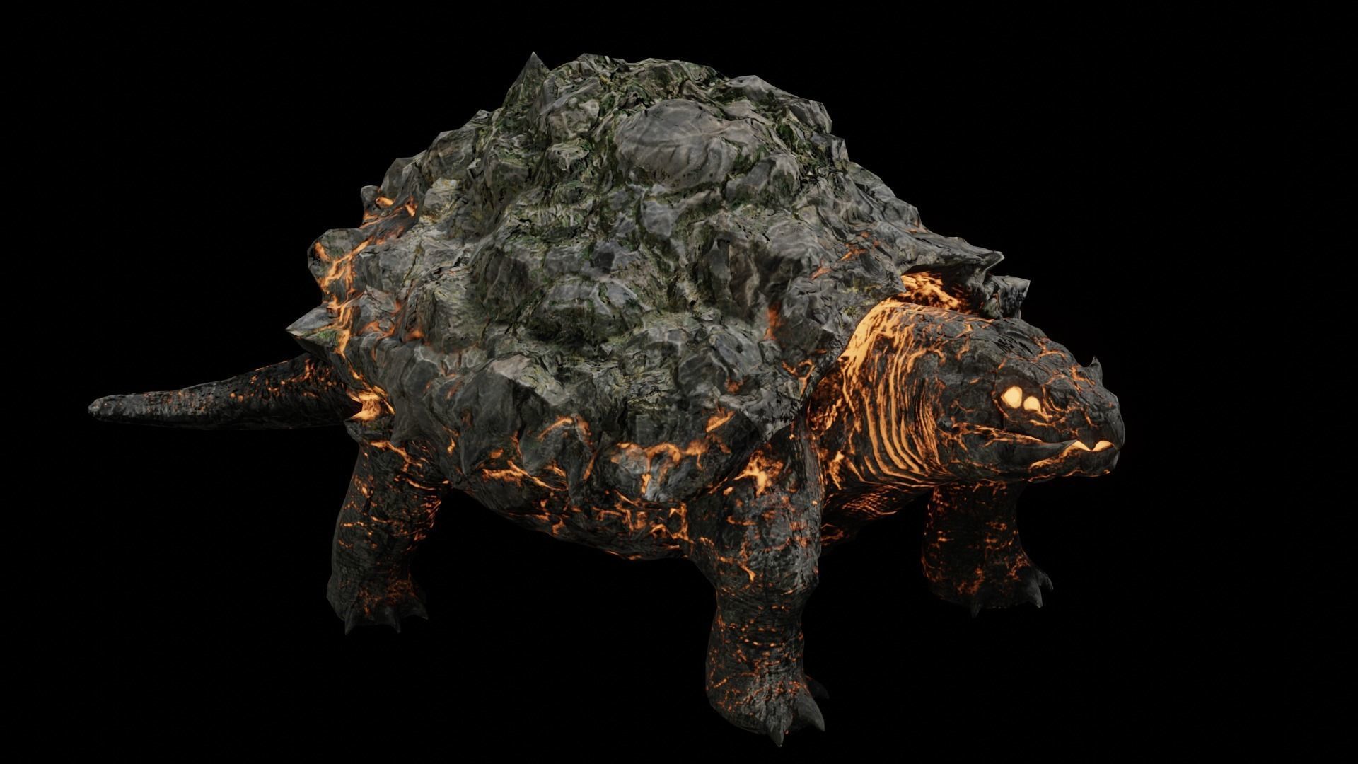 3D model Golem tortoise monster VR / AR / low-poly | CGTrader