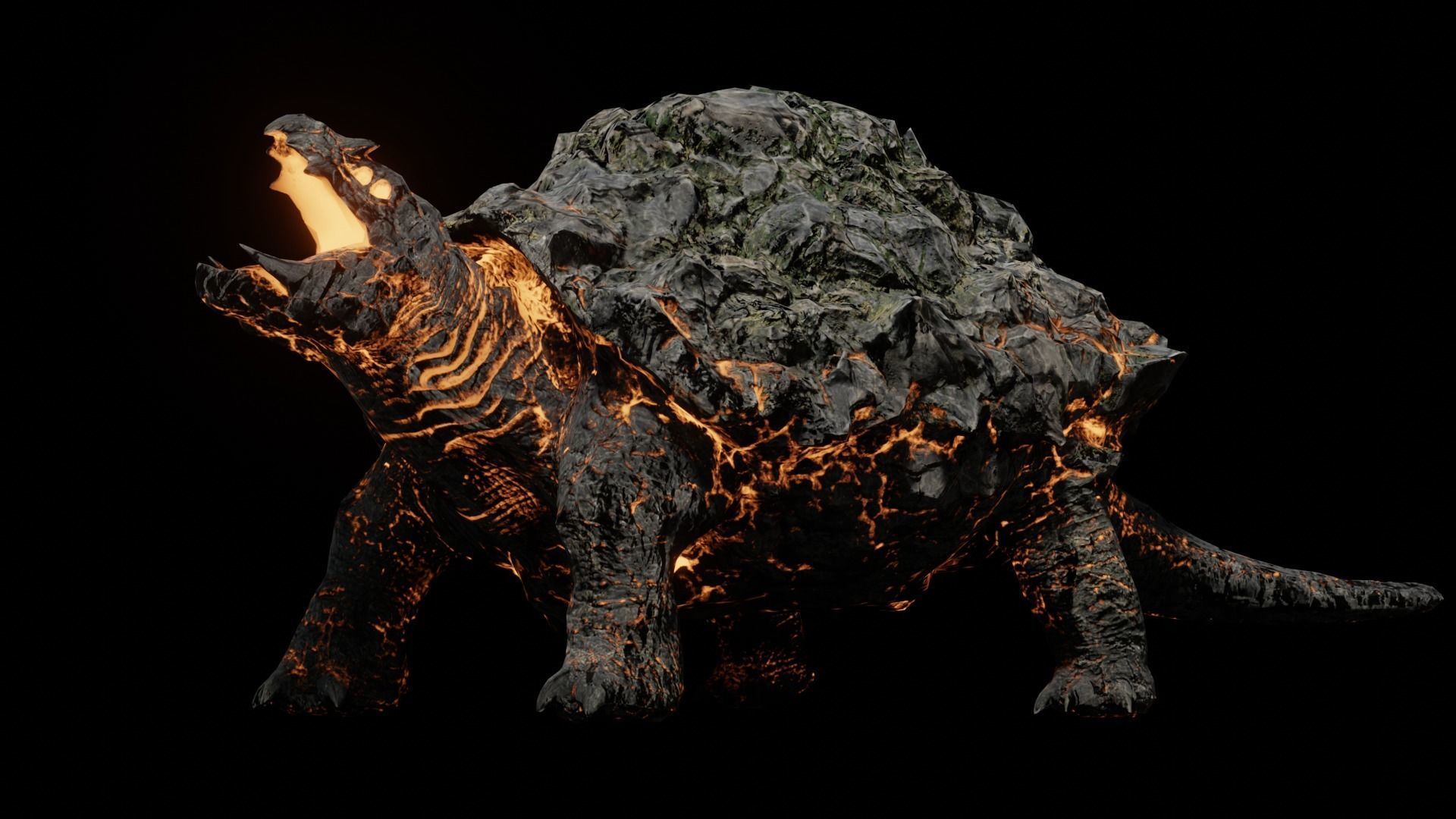 3D model Golem tortoise monster VR / AR / low-poly | CGTrader