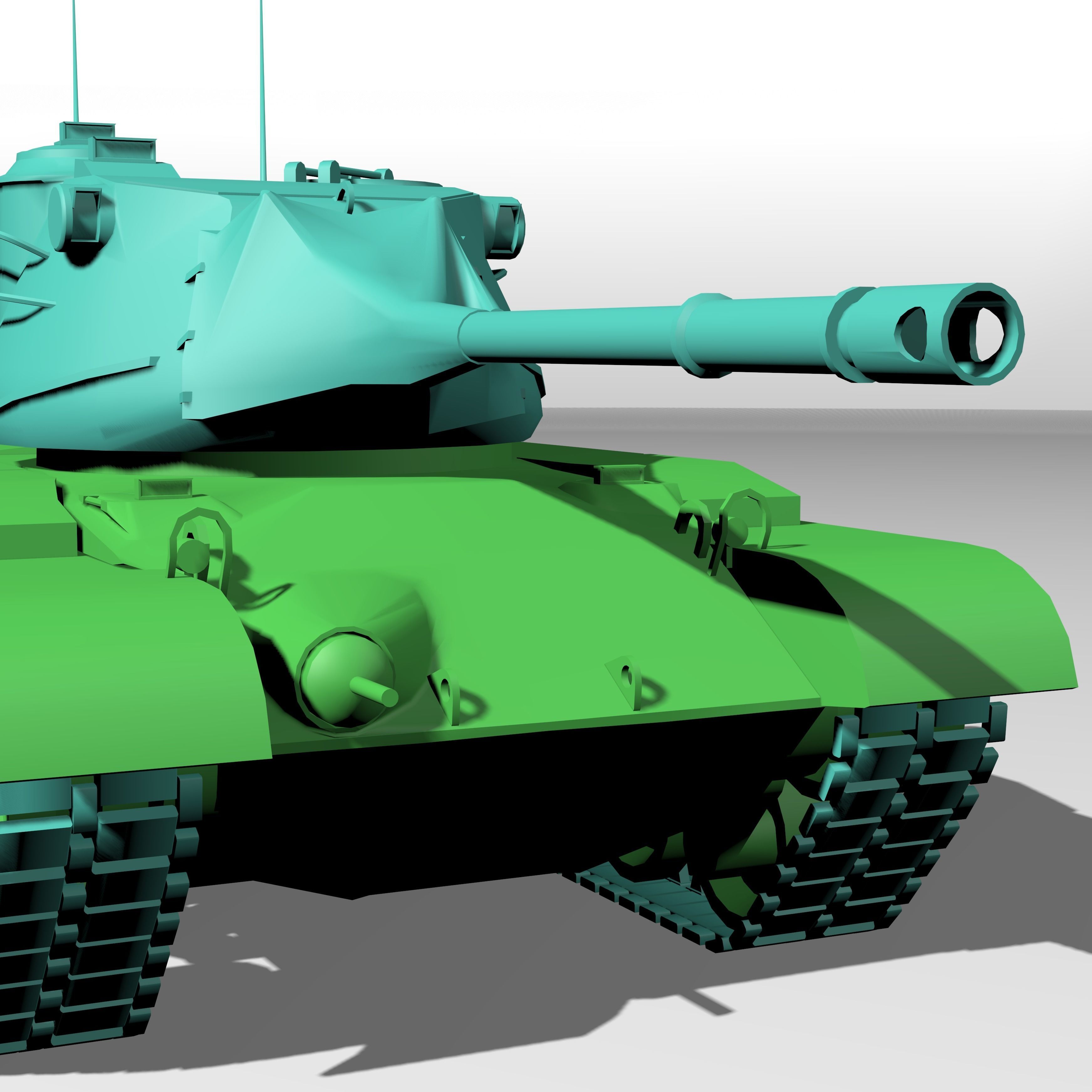 3D model M47 Patton Tank VR / AR / low-poly | CGTrader