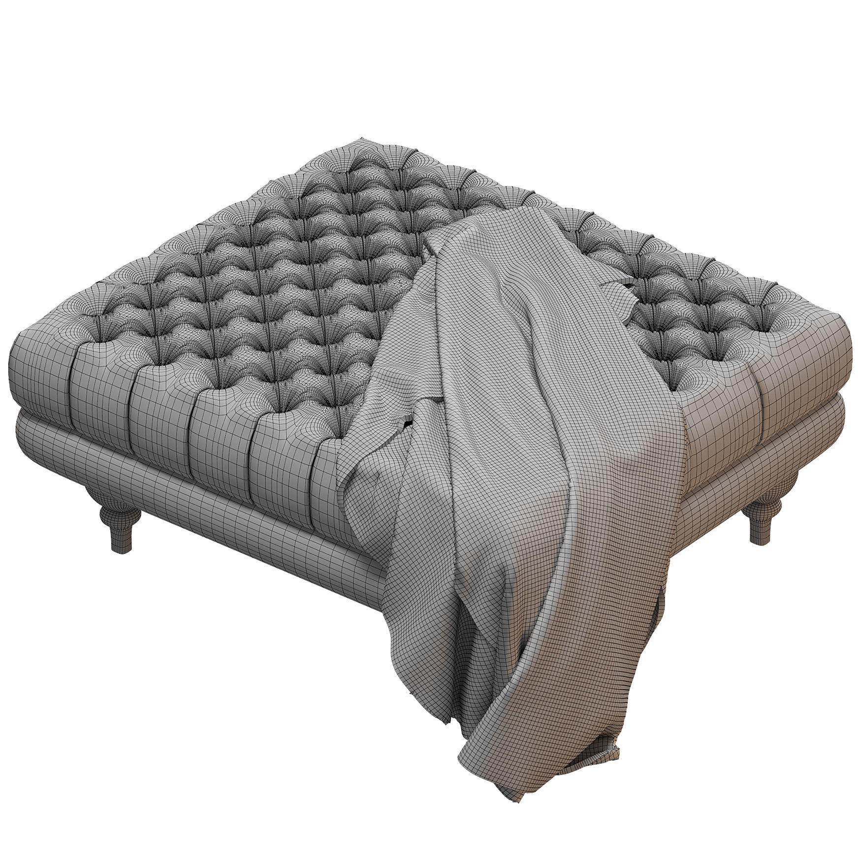 Baxter Puf Diana Chester 3D model | CGTrader