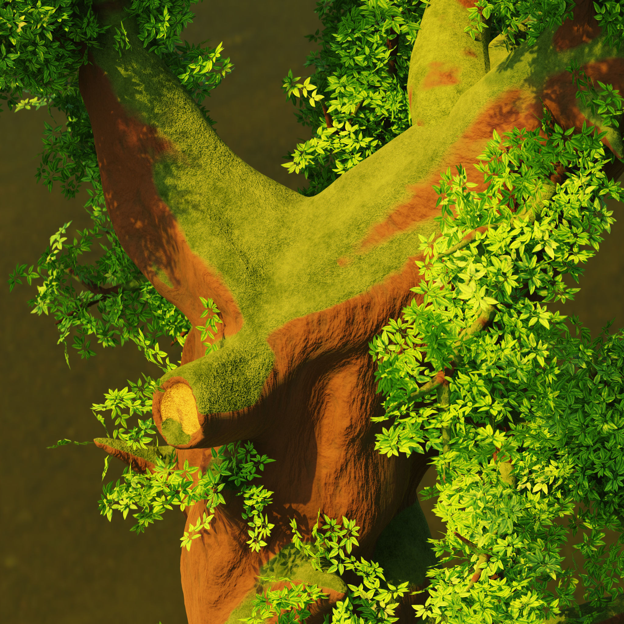 Stylished Old Tree free 3D model | CGTrader