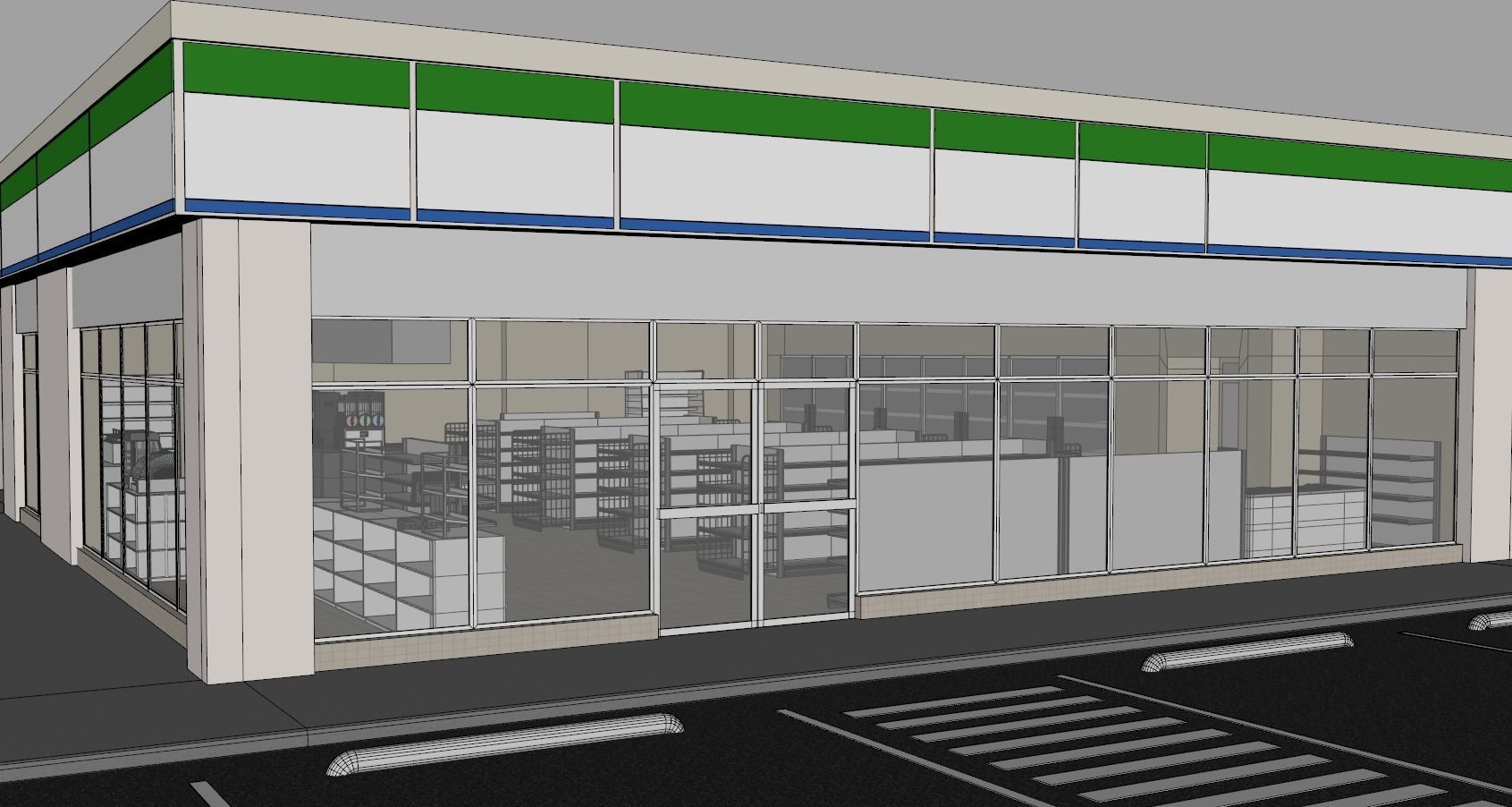 Convenience Store 1 3D model | CGTrader