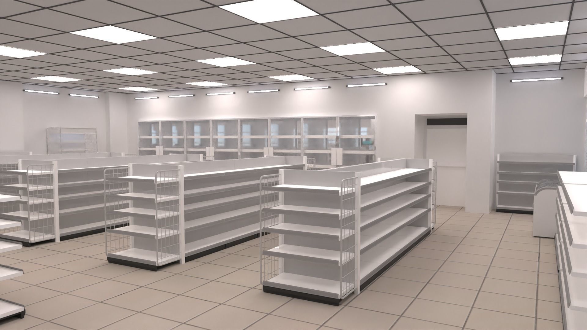 Convenience Store 1 3D model | CGTrader