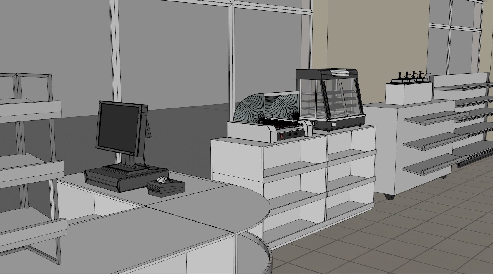 Convenience Store 1 3D model | CGTrader