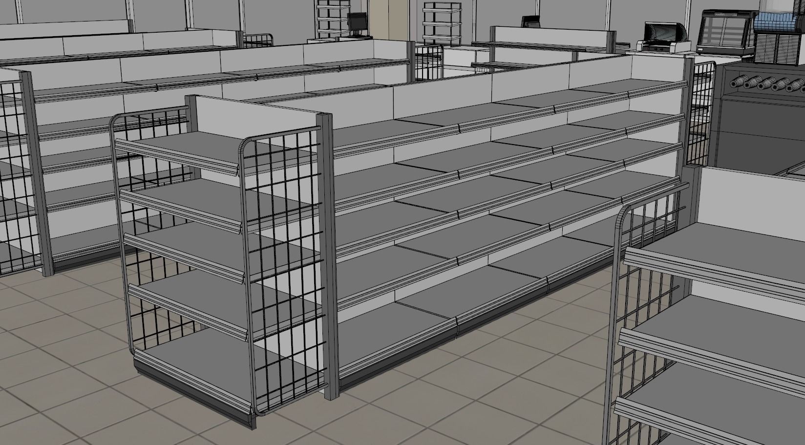 Convenience Store 1 3D model | CGTrader