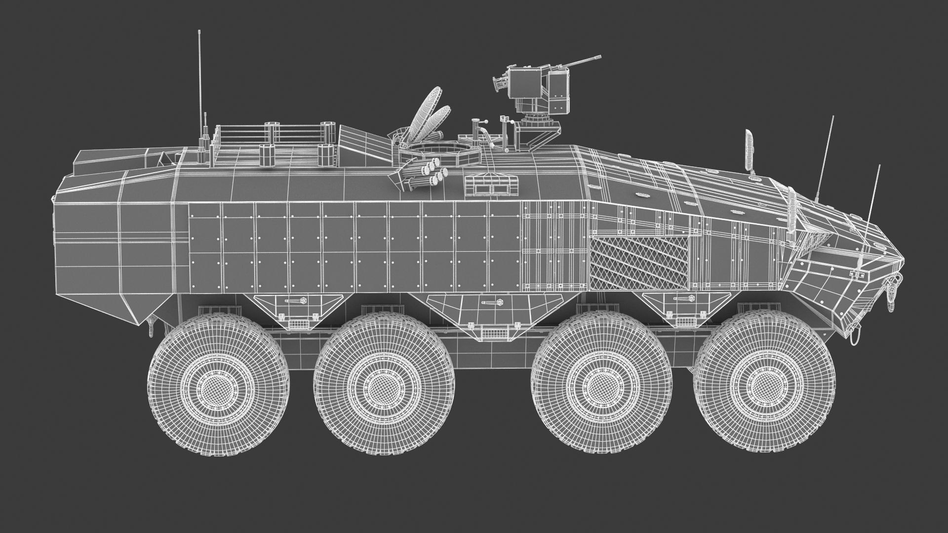 Eitan 8x8 APC Armoured Fighting Vehicle 3D model | CGTrader