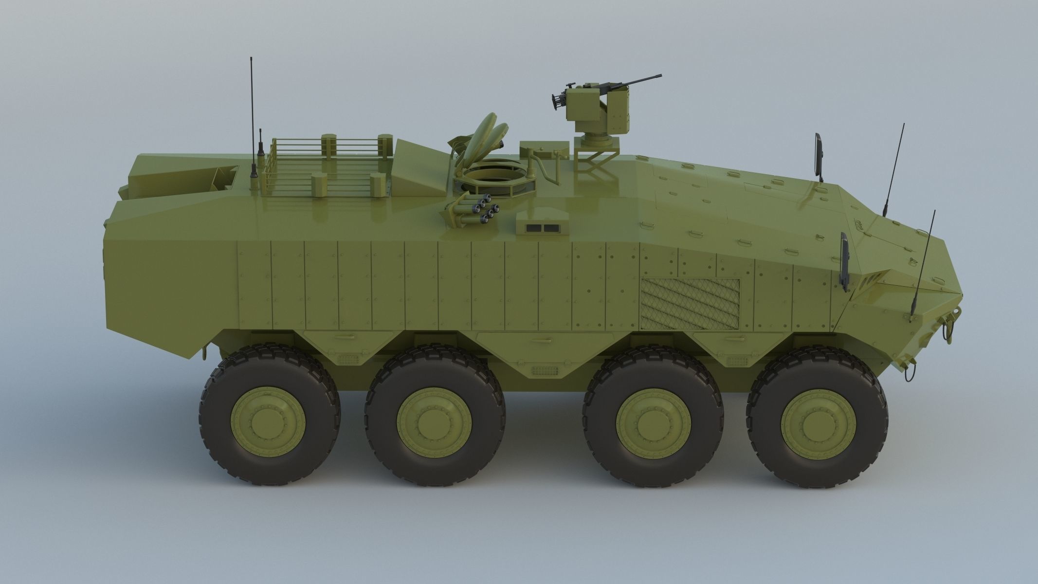 Eitan 8x8 APC Armoured Fighting Vehicle 3D model | CGTrader