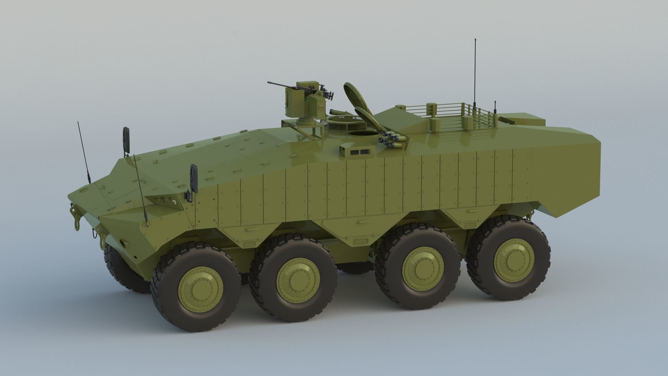 Eitan 8x8 APC Armoured Fighting Vehicle 3D model | CGTrader