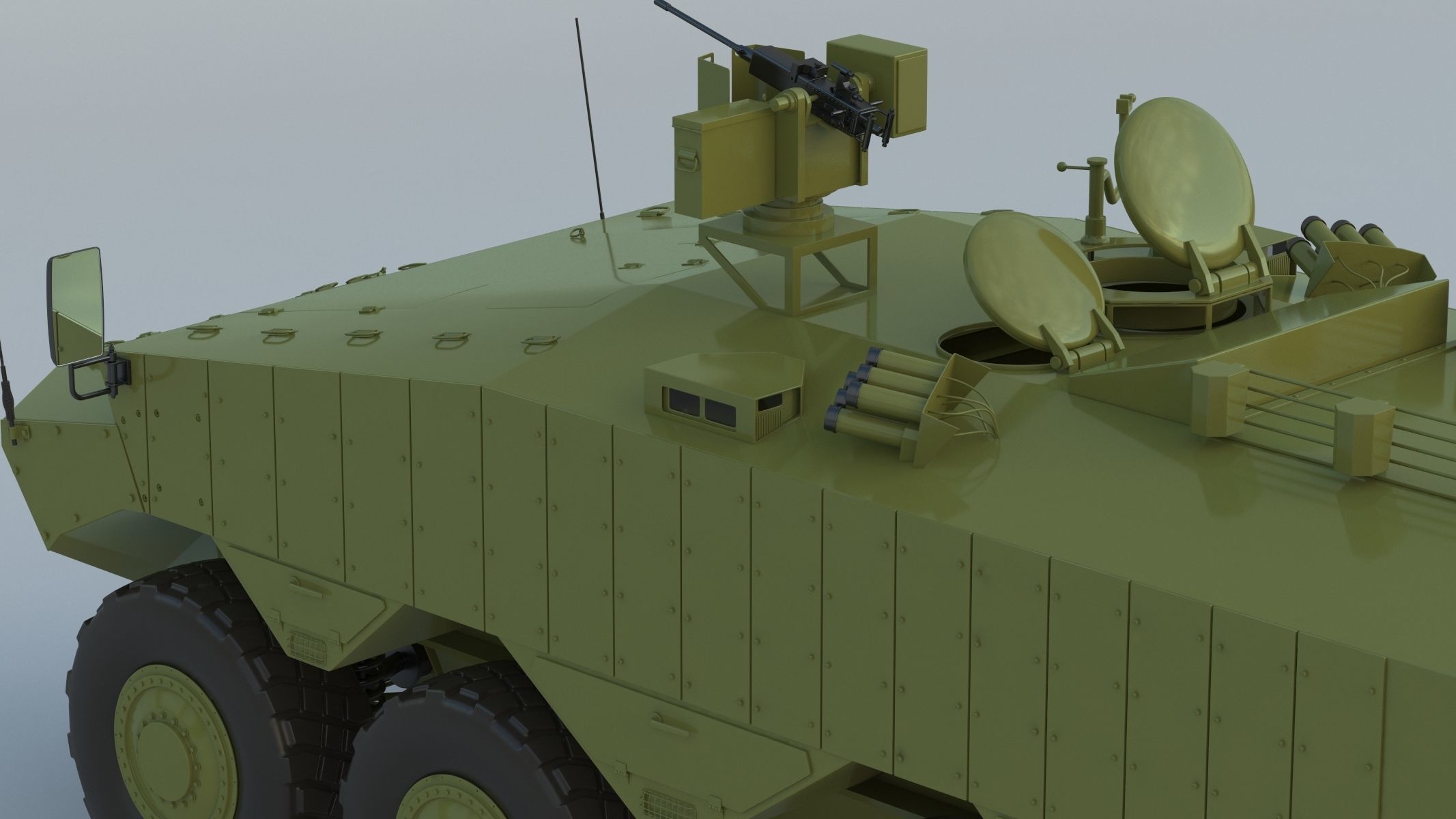 Eitan 8x8 APC Armoured Fighting Vehicle 3D model | CGTrader