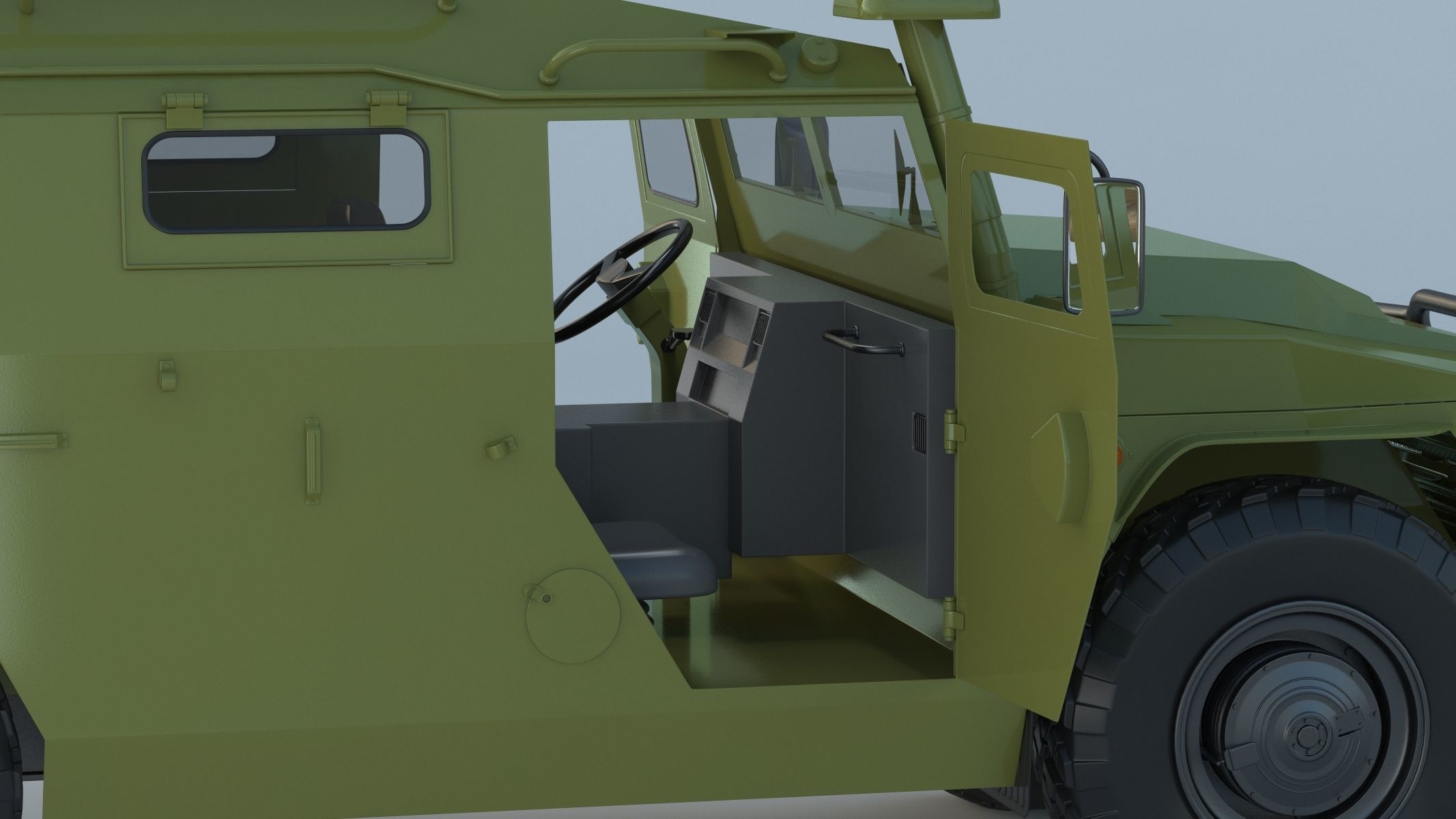 GAZ Tigr Russian Military Vehicle 3D model | CGTrader