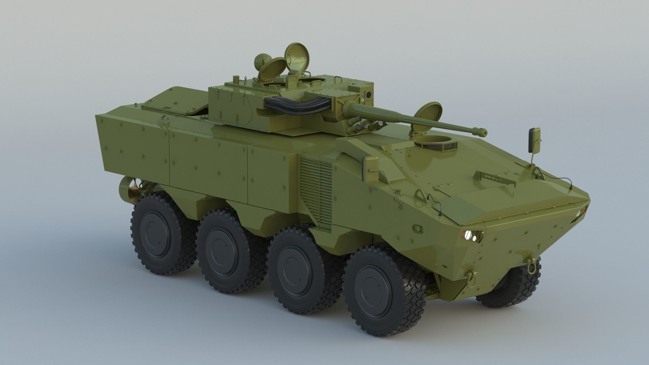 Iveco SuperAV 8x8 Armored Vehicle 3D model | CGTrader