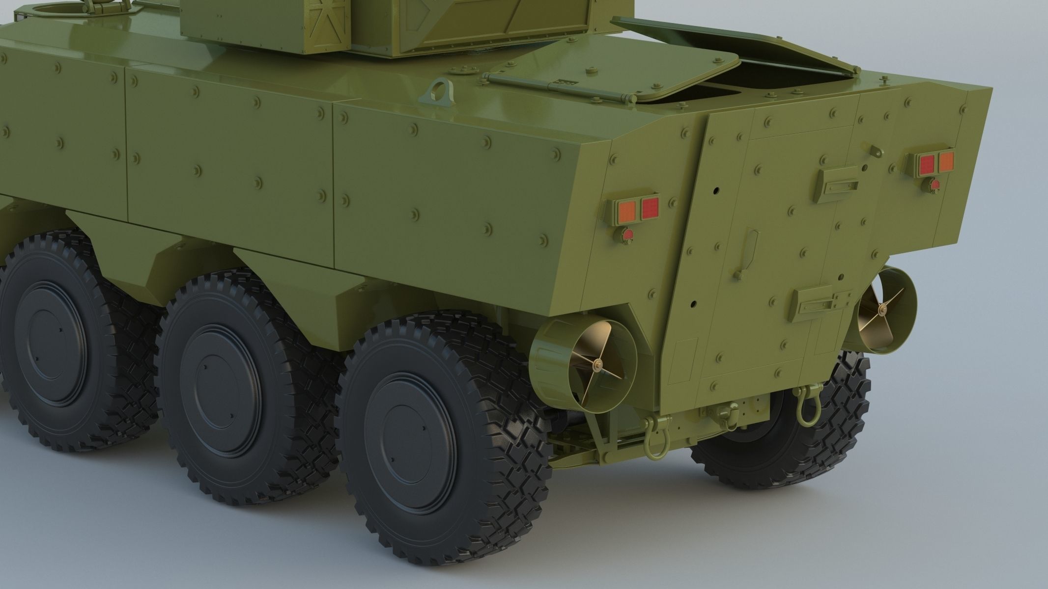 Iveco SuperAV 8x8 Armored Vehicle 3D model | CGTrader