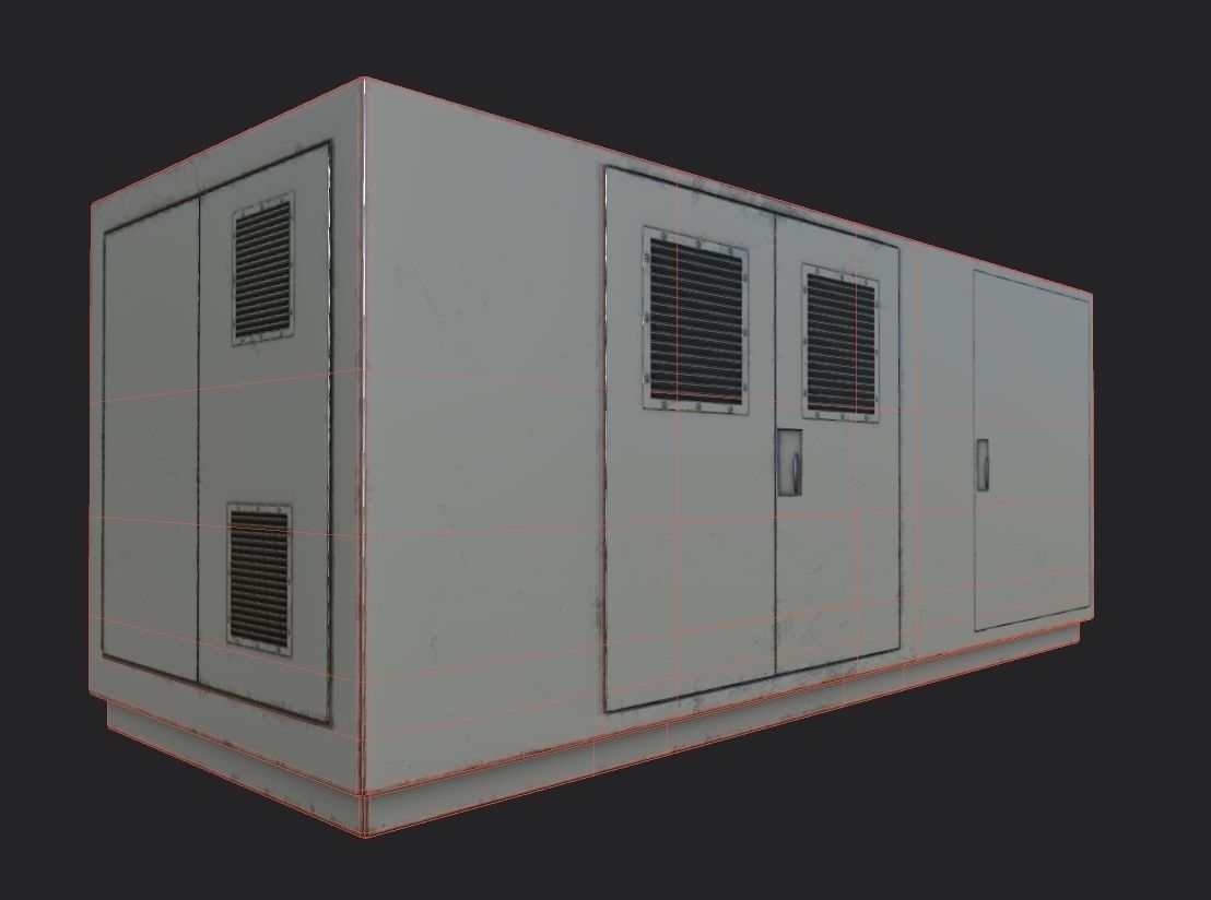 3D model Panel Electric Container Home Power VR / AR / low-poly | CGTrader