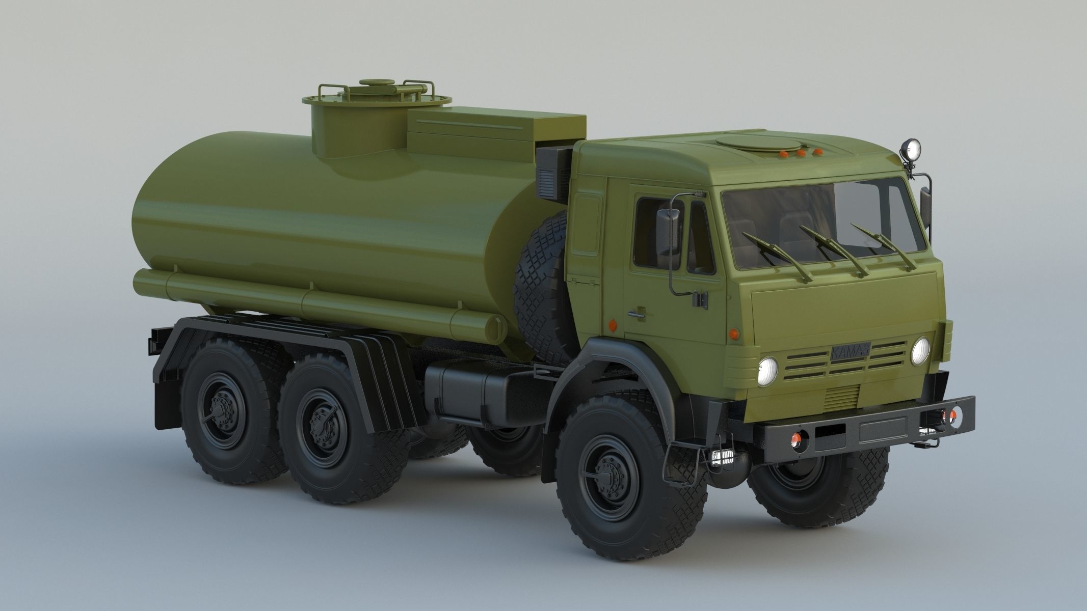 Kamaz-5350 Fuel Tanker 3D model | CGTrader