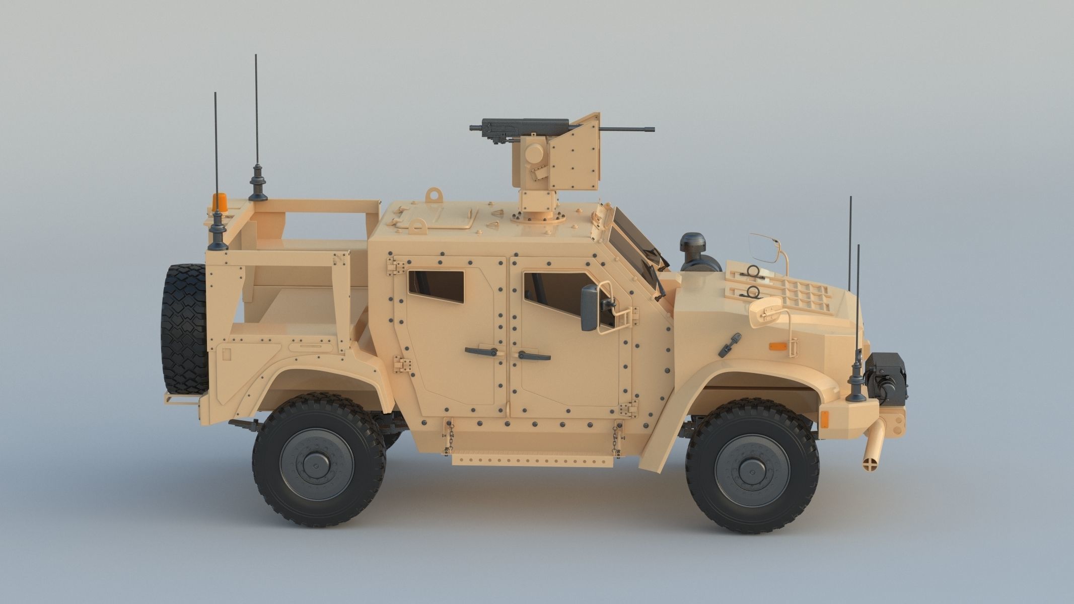 Oshkosh L-ATV in M1278 Heavy Guns Carrier 3D model | CGTrader
