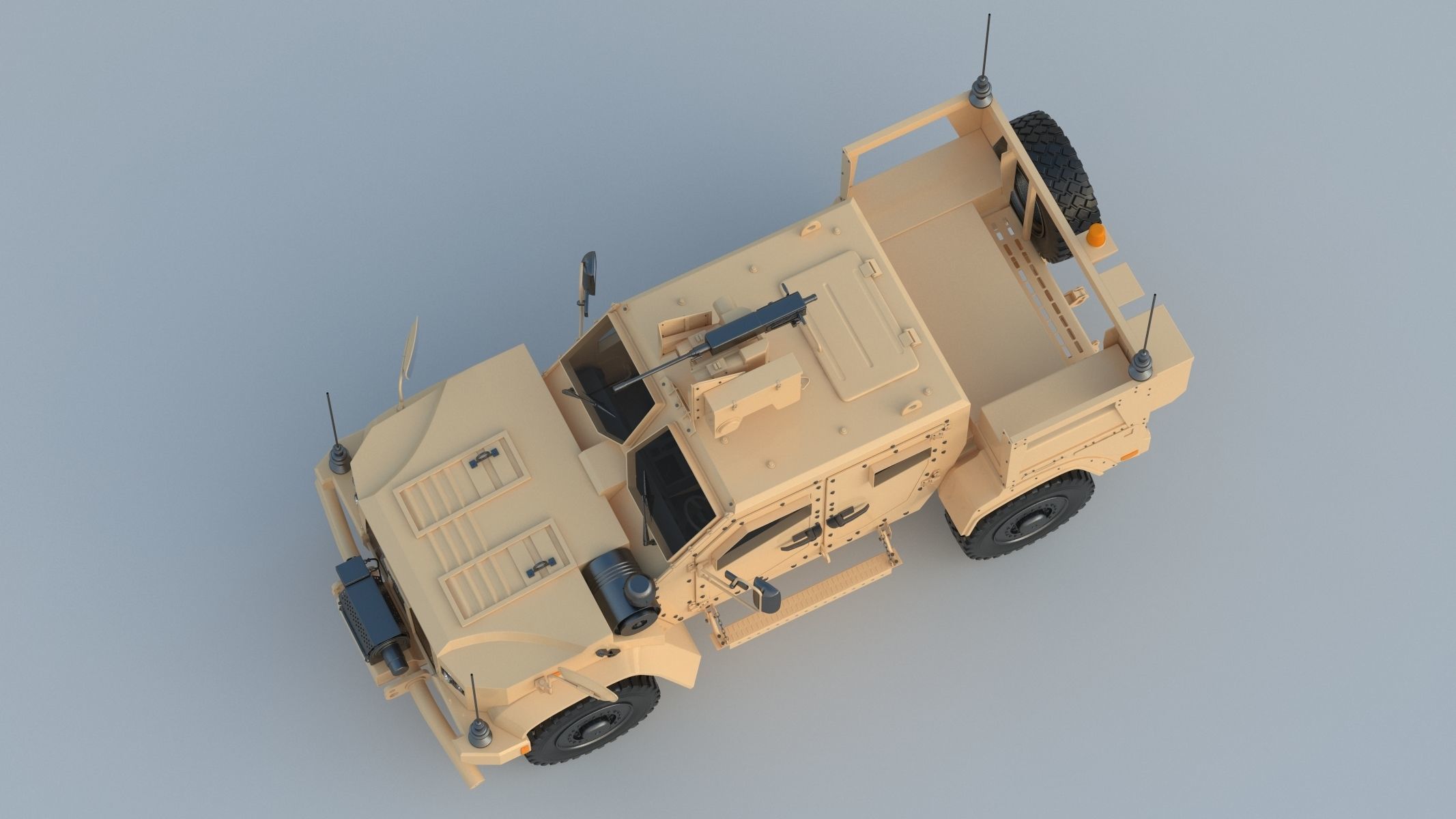 Oshkosh L-ATV in M1278 Heavy Guns Carrier 3D model | CGTrader