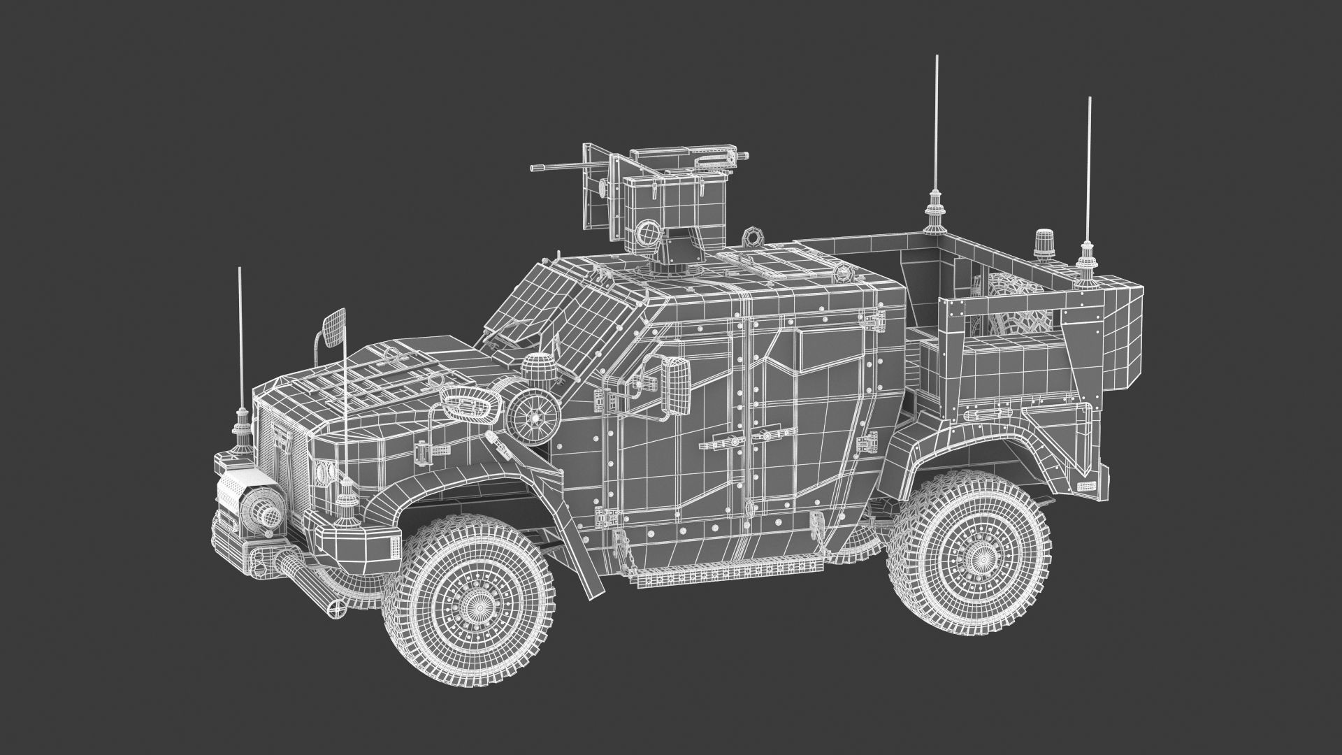 Oshkosh L-ATV in M1278 Heavy Guns Carrier 3D model | CGTrader