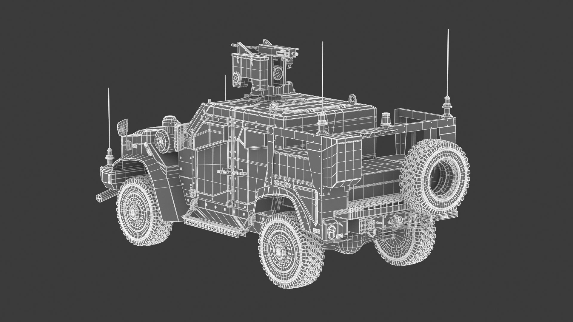 Oshkosh L-ATV in M1278 Heavy Guns Carrier 3D model | CGTrader