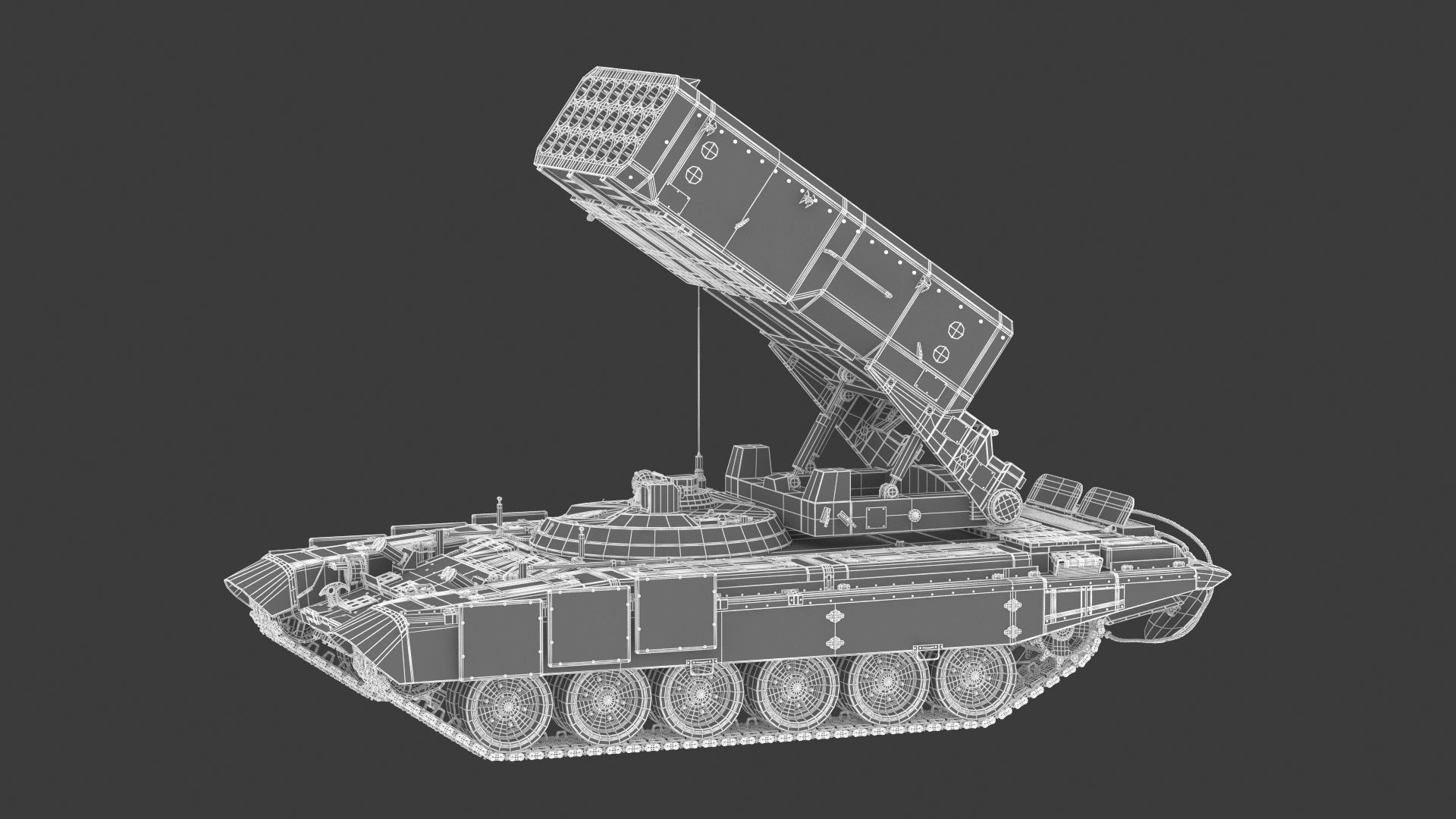 TOS-1 Multiple Rocket Launcher 3D model | CGTrader