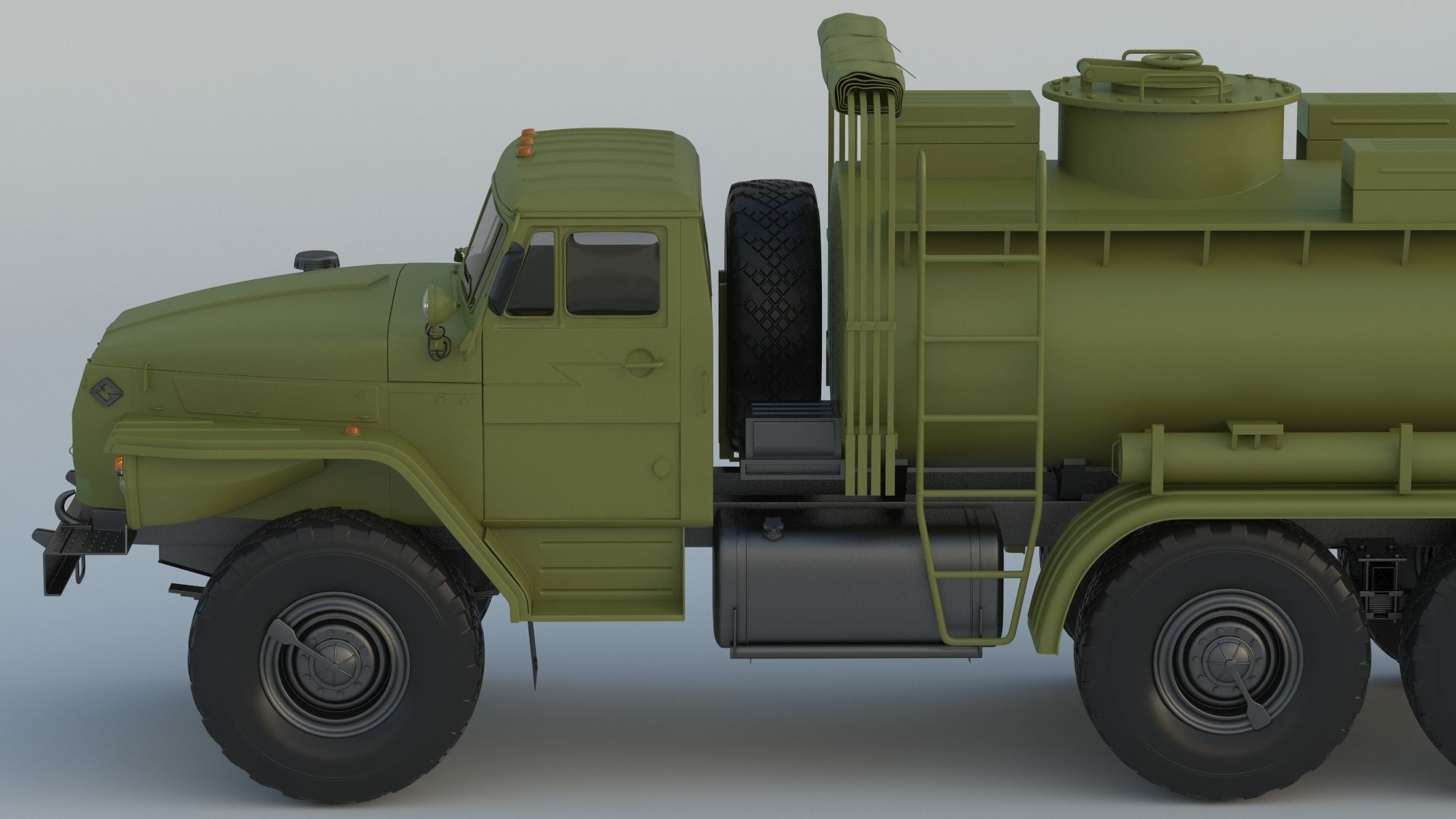 Ural-4320 Tanker 3D model | CGTrader