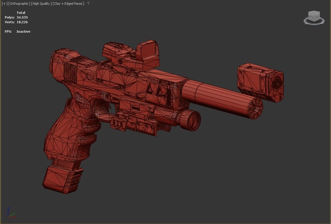 3D model Sci Fi Glock VR / AR / low-poly | CGTrader