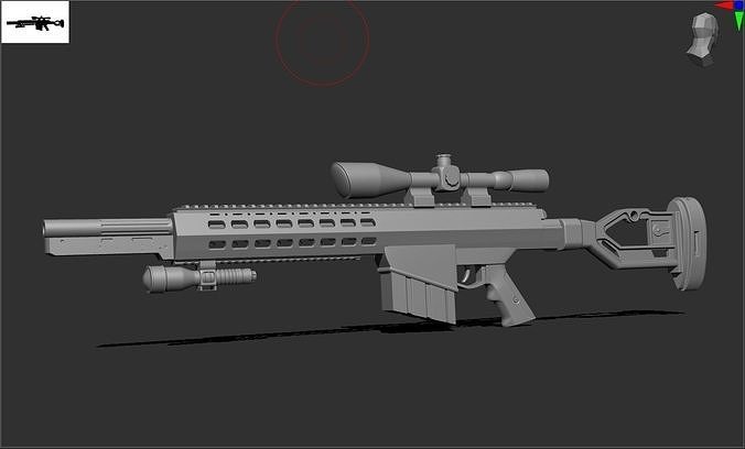 3D model gun hyperplastic VR / AR / low-poly | CGTrader