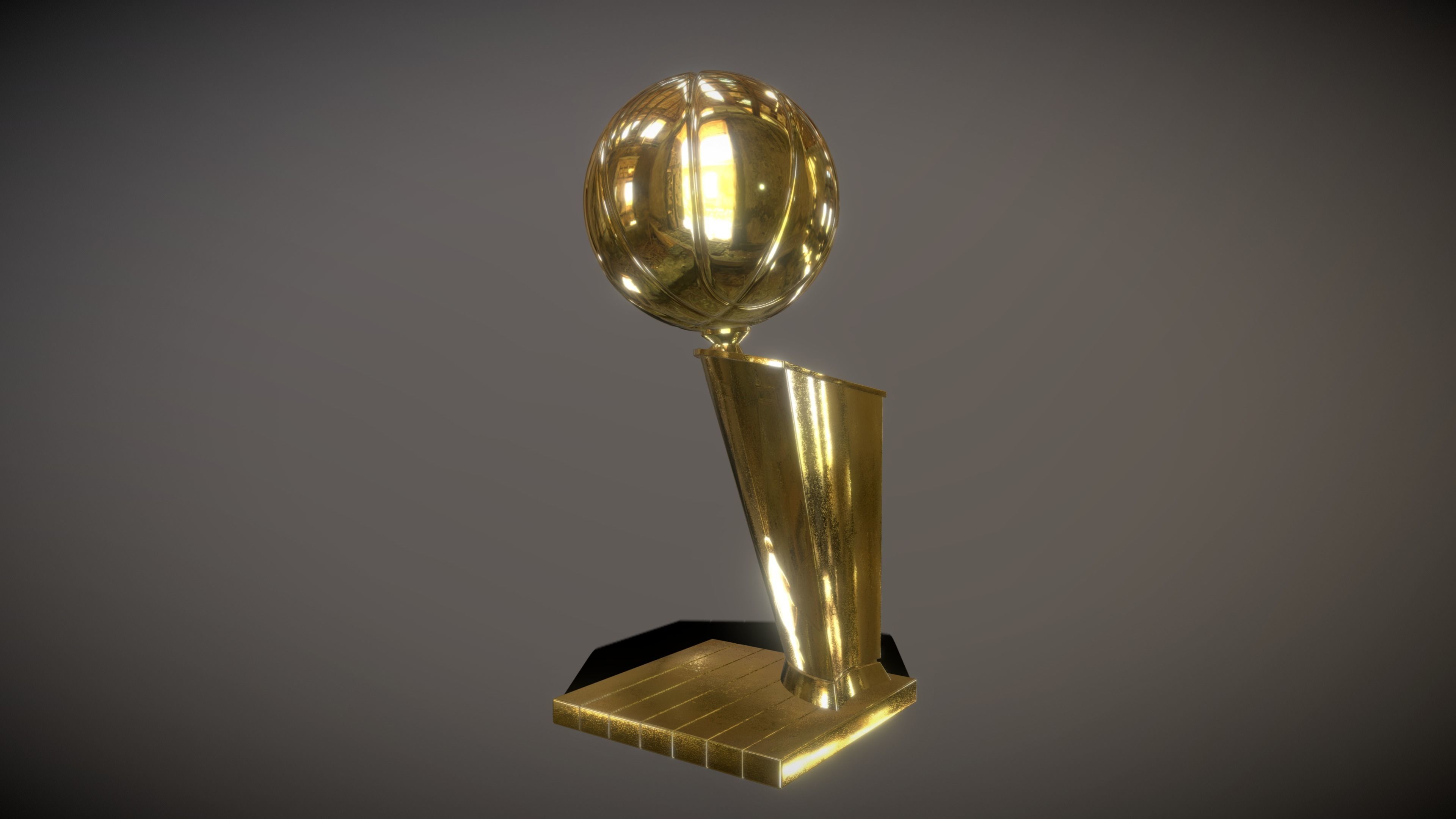 3D model NBA Championship Trophy VR / AR / low-poly | CGTrader