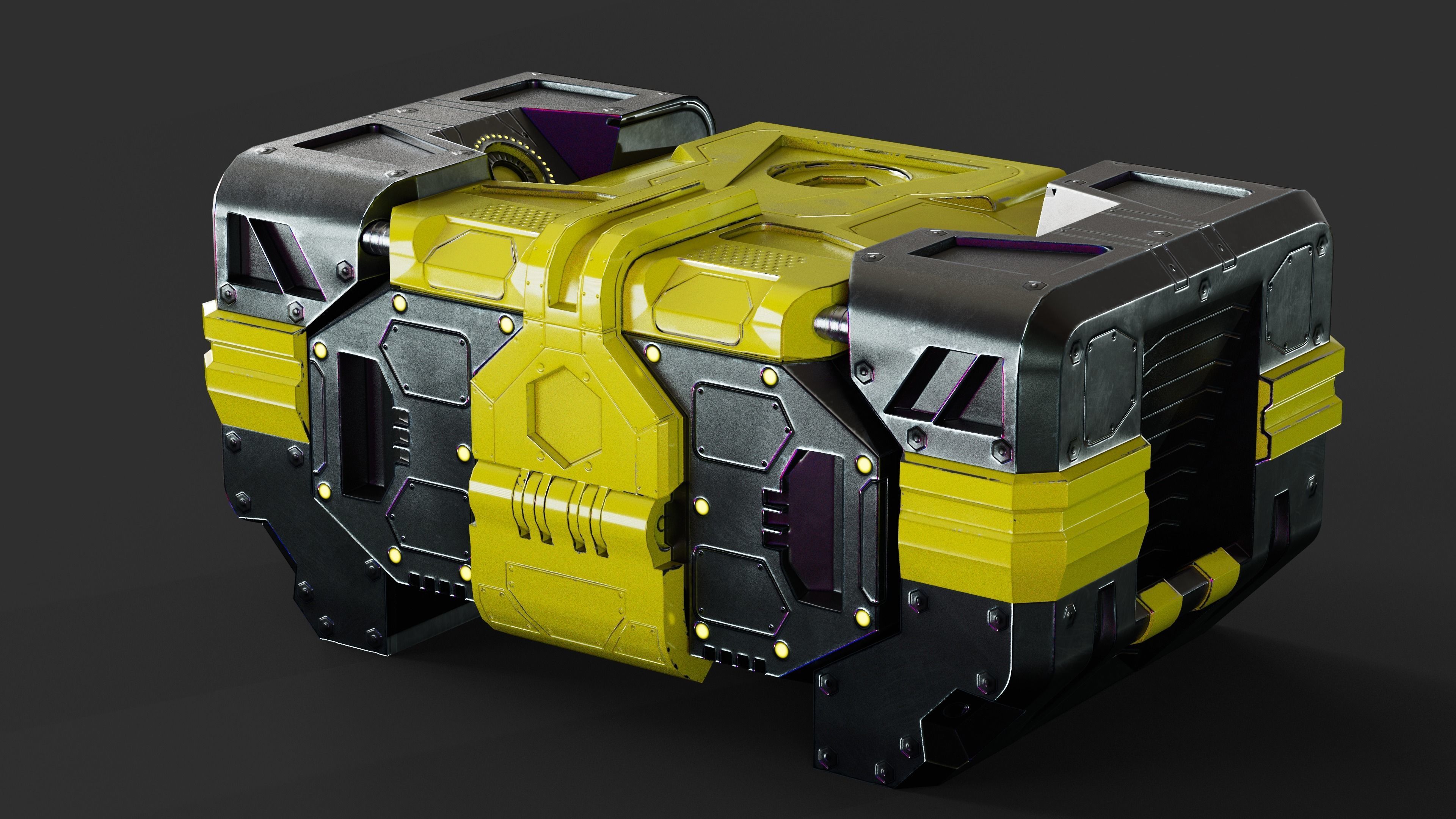 3D model Sci-Fi Loot box VR / AR / low-poly | CGTrader