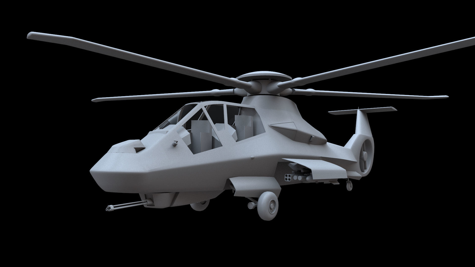 Boeing-Sikorsky RAH-66A Comanche free VR / AR / low-poly 3D model ...