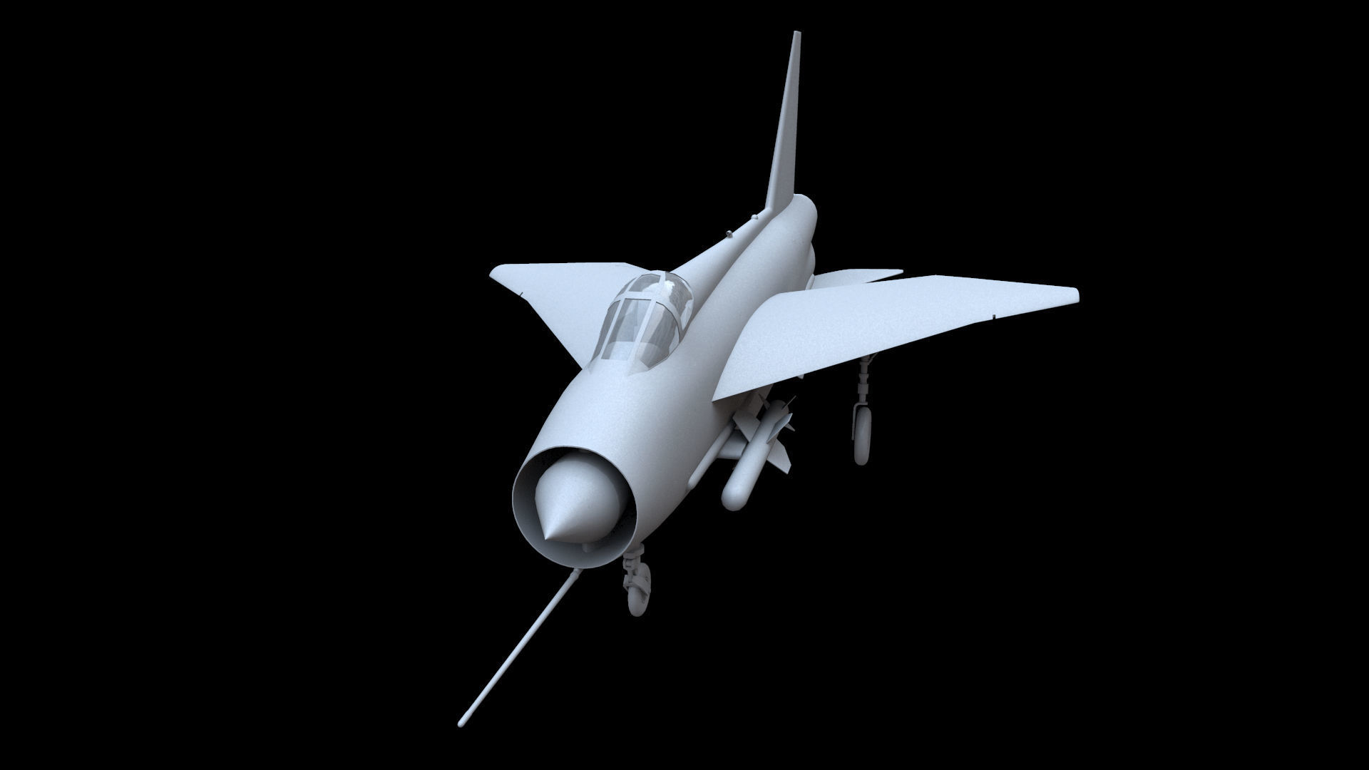English Electric Lightning F6 free VR / AR / low-poly 3D model | CGTrader
