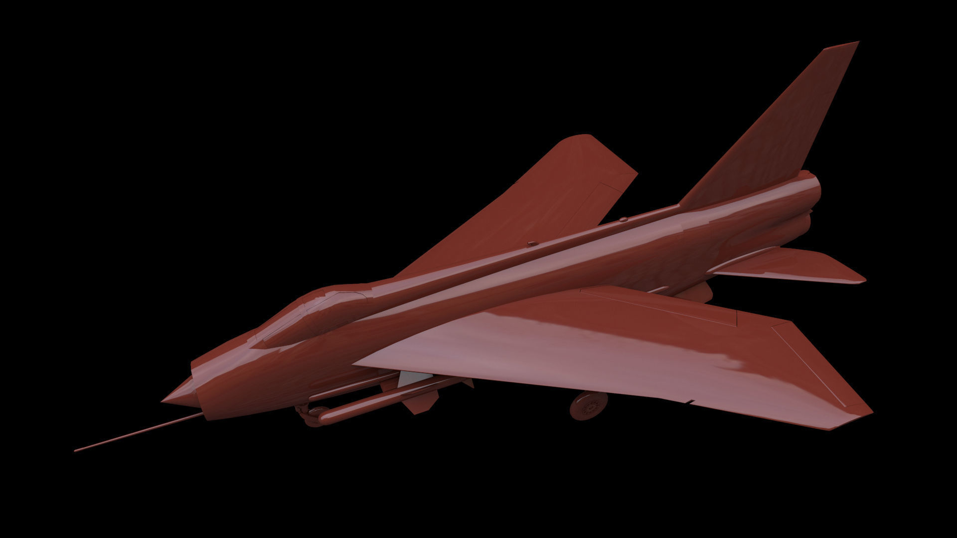 English Electric Lightning F6 free VR / AR / low-poly 3D model | CGTrader