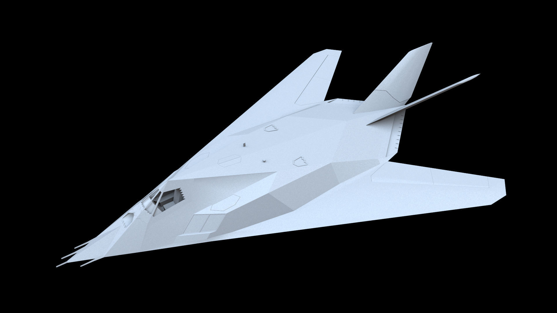 Lockheed F-117A Nighthawk free VR / AR / low-poly 3D model | CGTrader