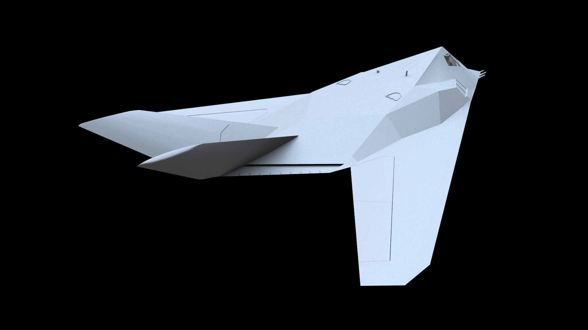 Lockheed F-117A Nighthawk free VR / AR / low-poly 3D model | CGTrader