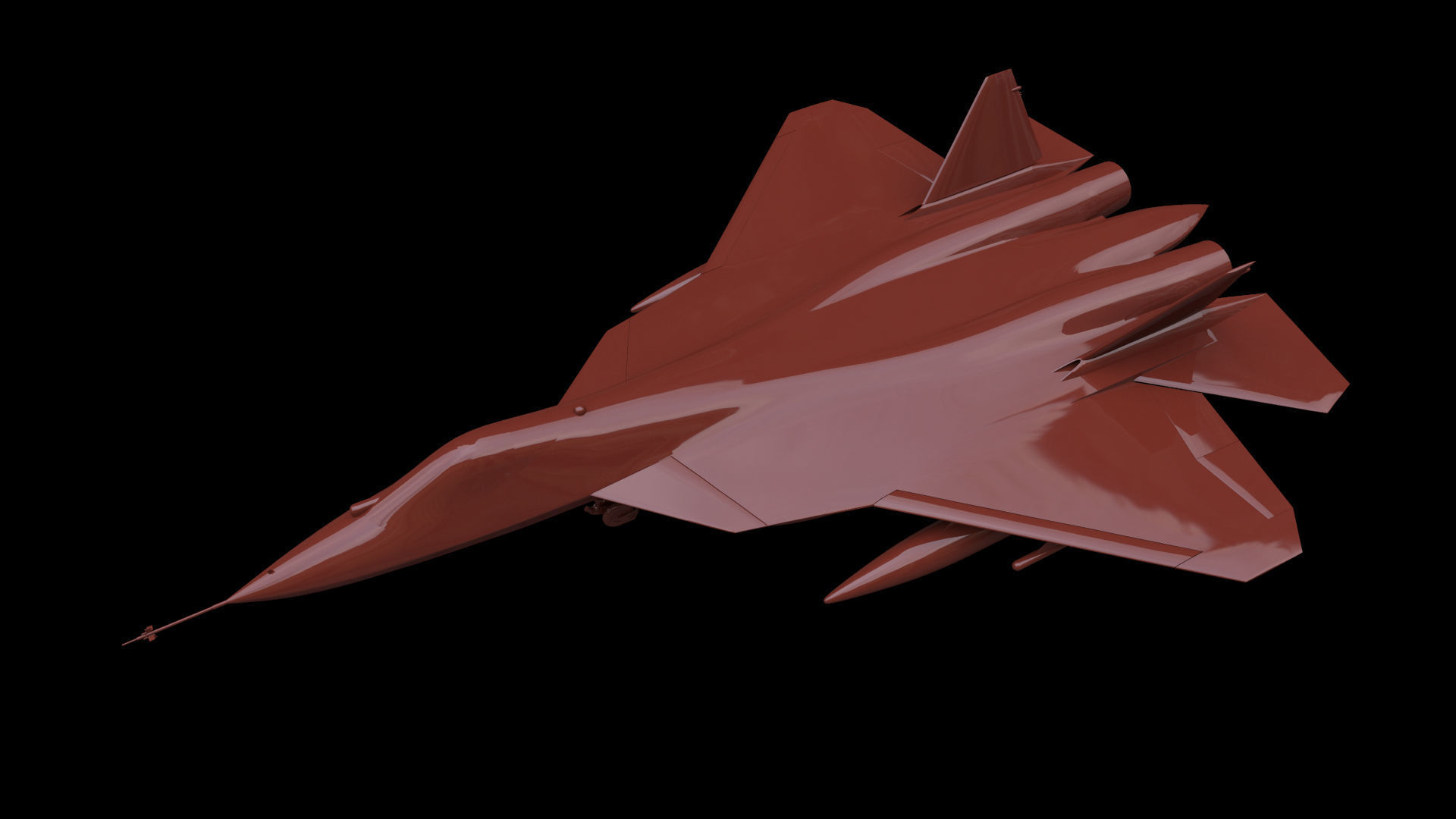 Sukhoi Su-57 free VR / AR / low-poly 3D model | CGTrader