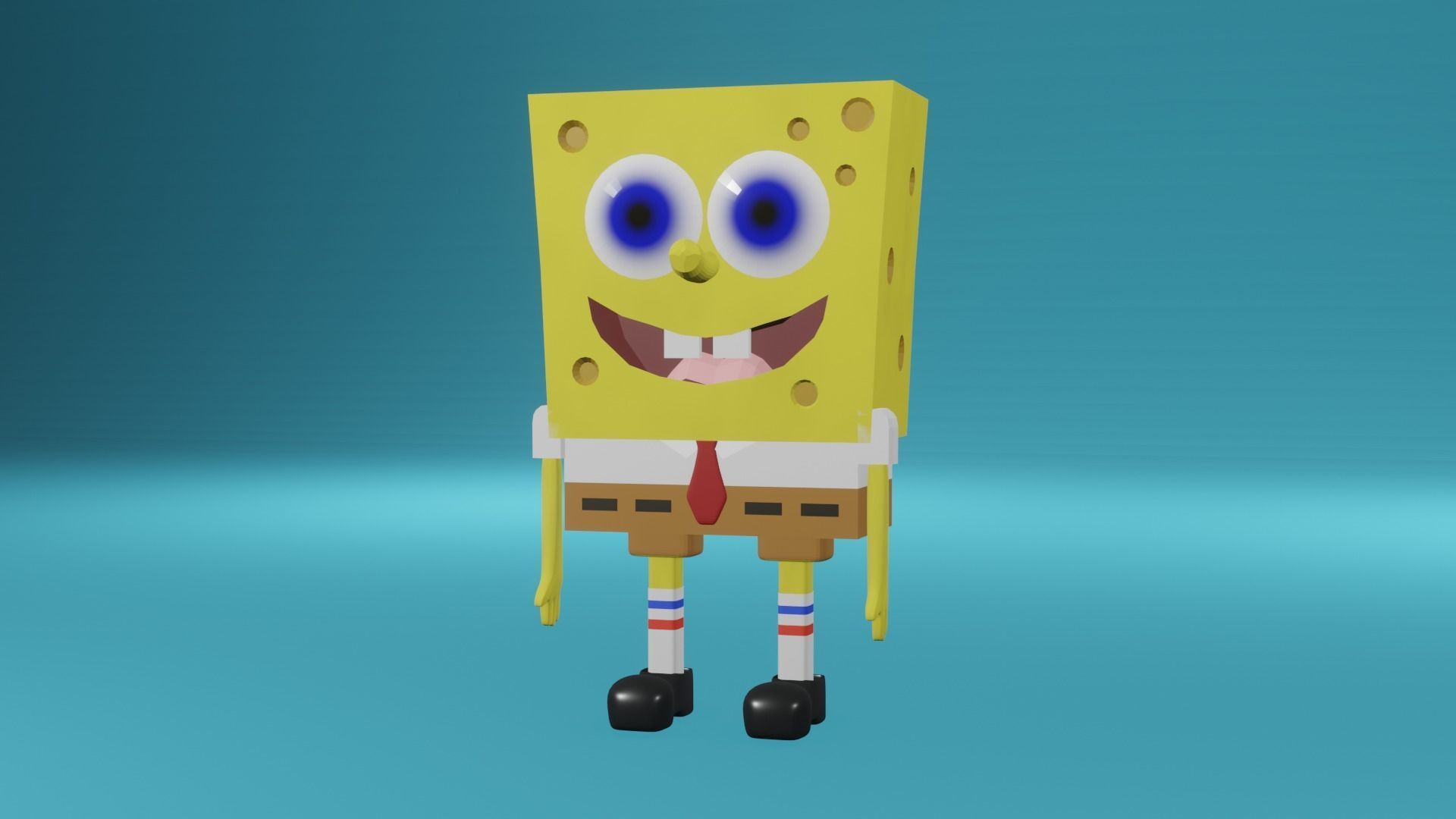 3D model Spongebob squarepants VR / AR / low-poly | CGTrader