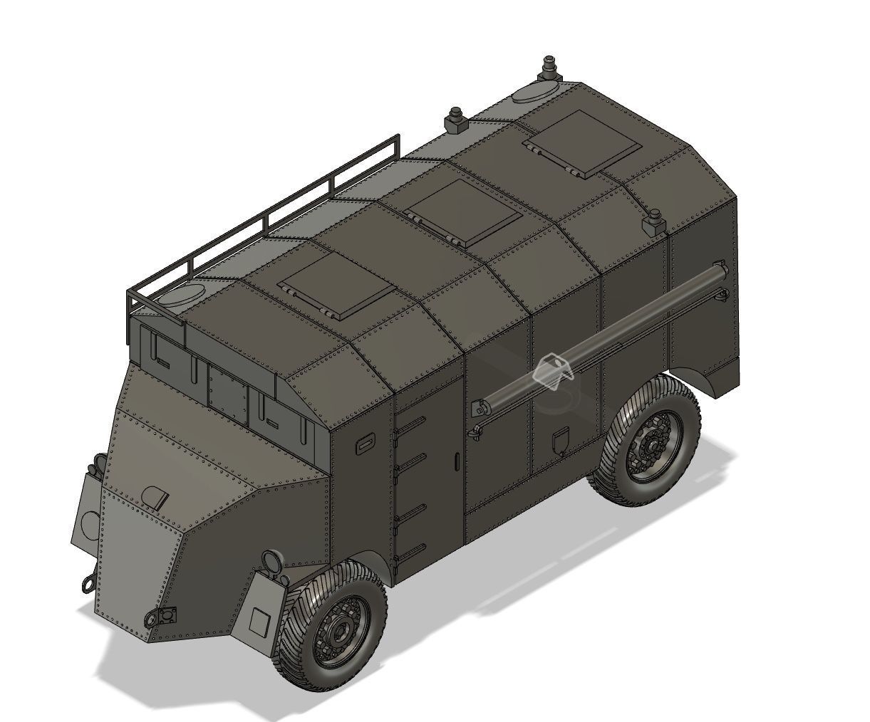 AEC DORCHESTER MORITZ SCALE MODEL and UPGRADE LONG NOSSE 3D model 3D ...