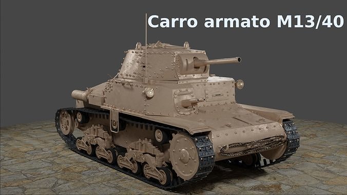 Carro armato M13 40 free 3D model | CGTrader