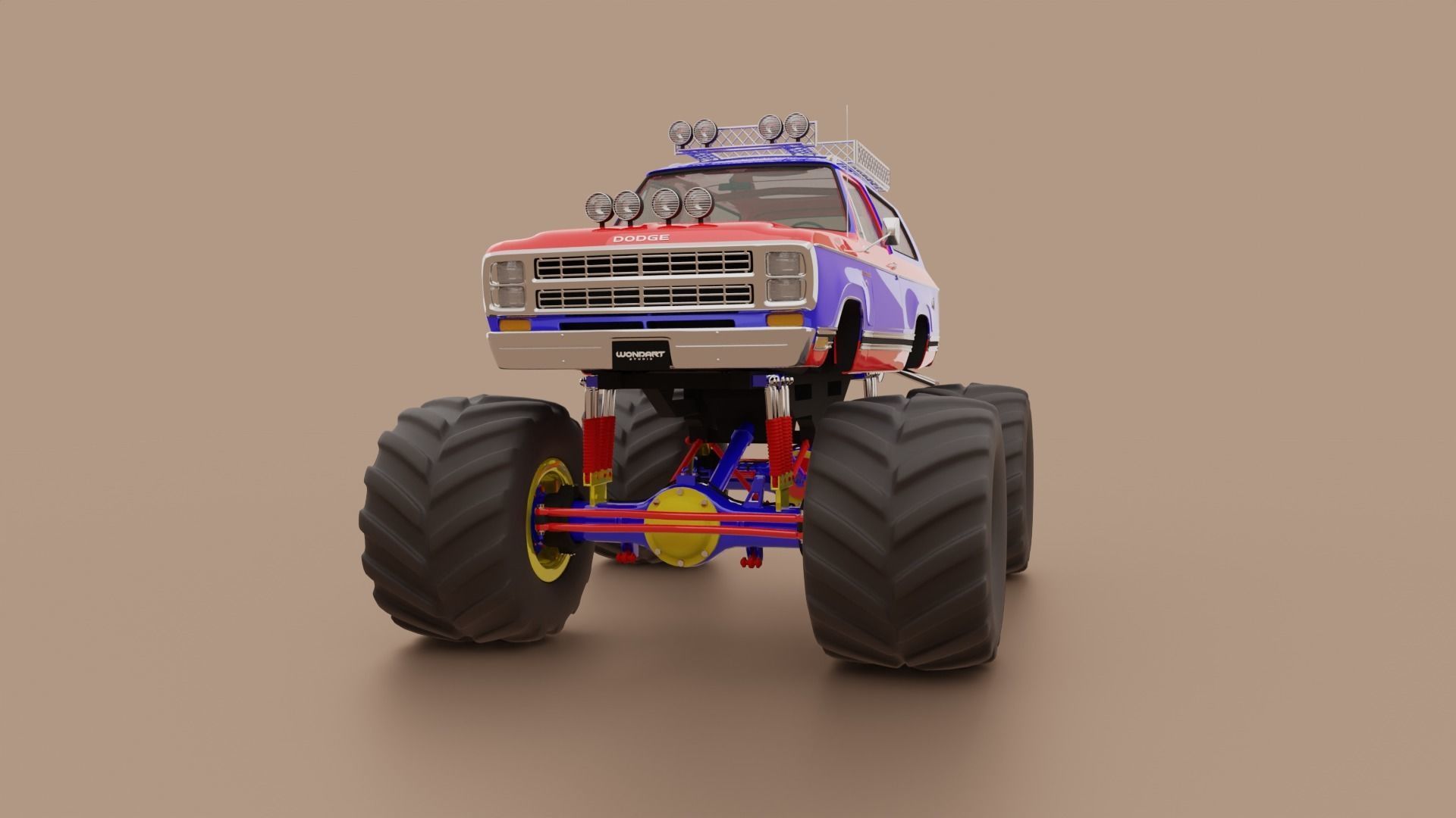 Dodge RAM charger 1979 Monster Truck 3D model | CGTrader