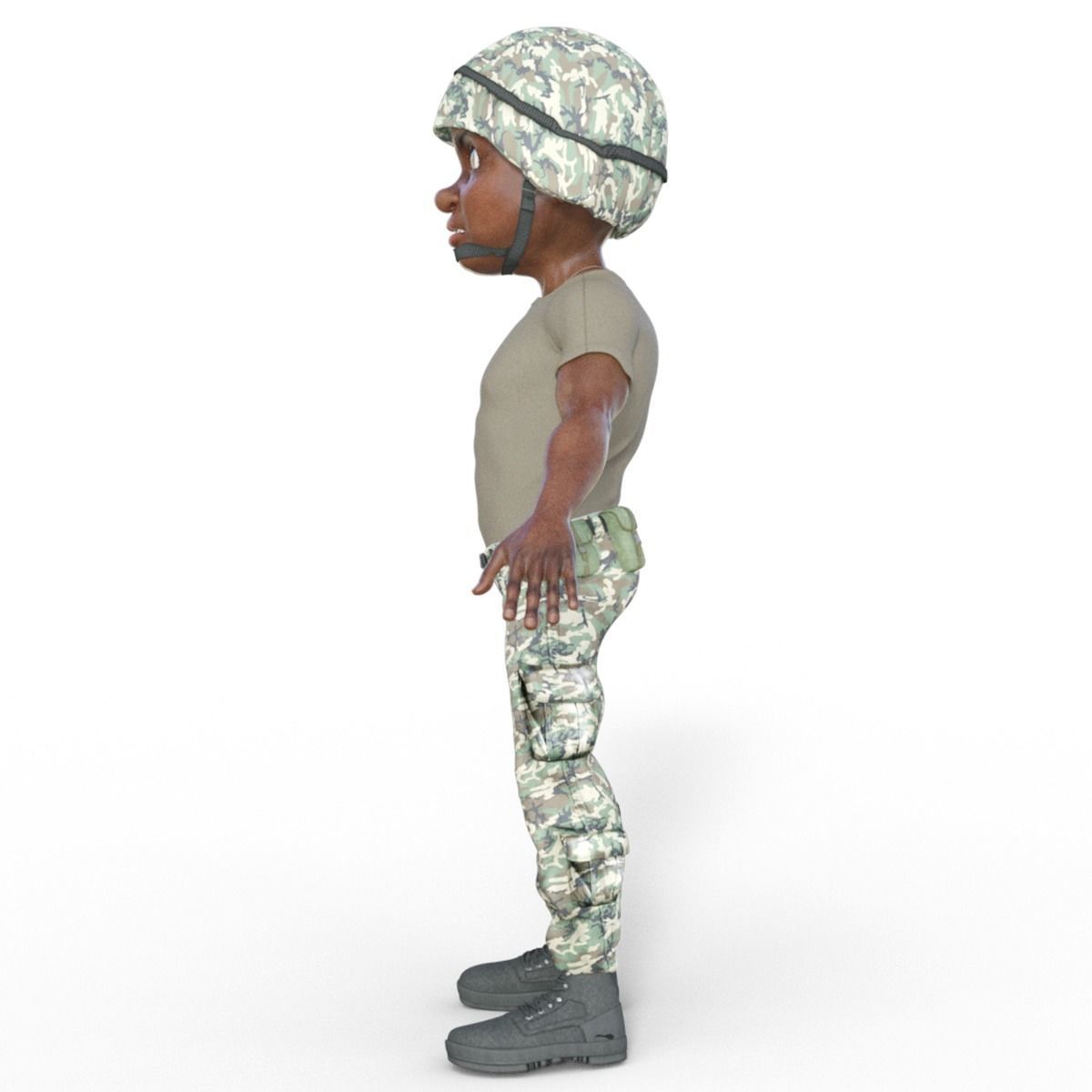 3D Cartoon Soldier 3D model rigged | CGTrader