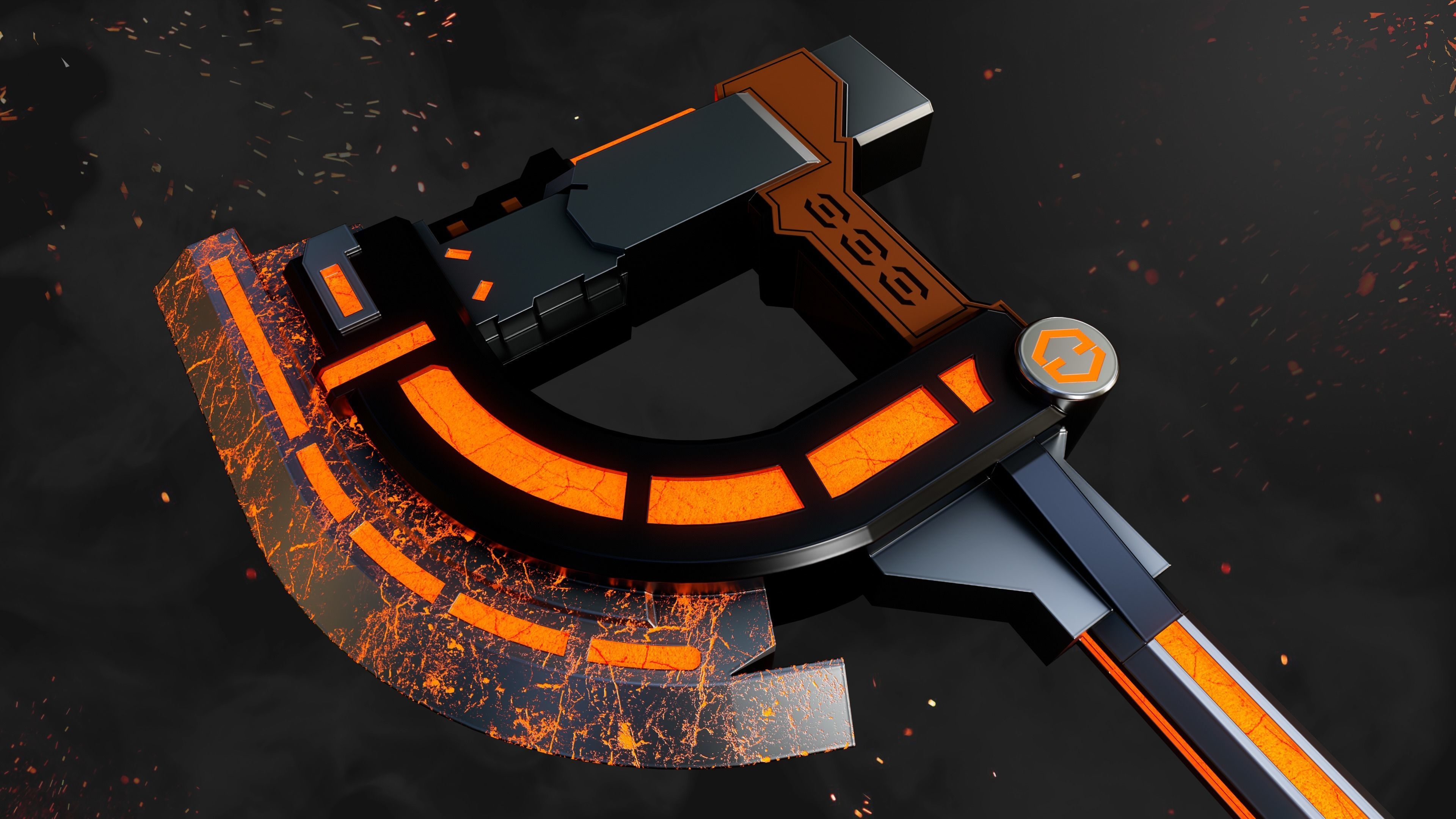 3D model Future Sci-Fi Axe Game-Ready VR / AR / low-poly | CGTrader