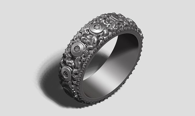 ring a17 3d print model 3D model 3D printable | CGTrader