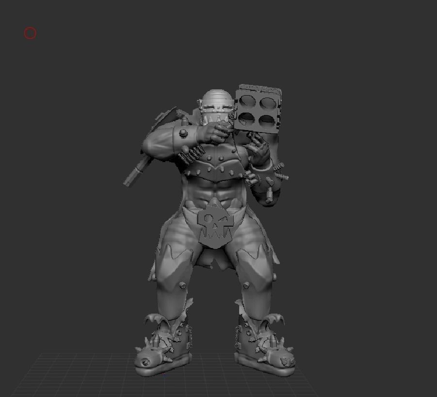 Orc-Punck with rocket launcher 3D model 3D printable | CGTrader