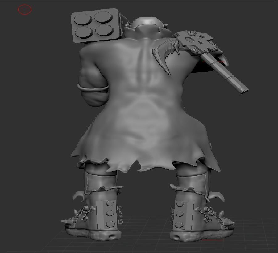 Orc-Punck with rocket launcher 3D model 3D printable | CGTrader