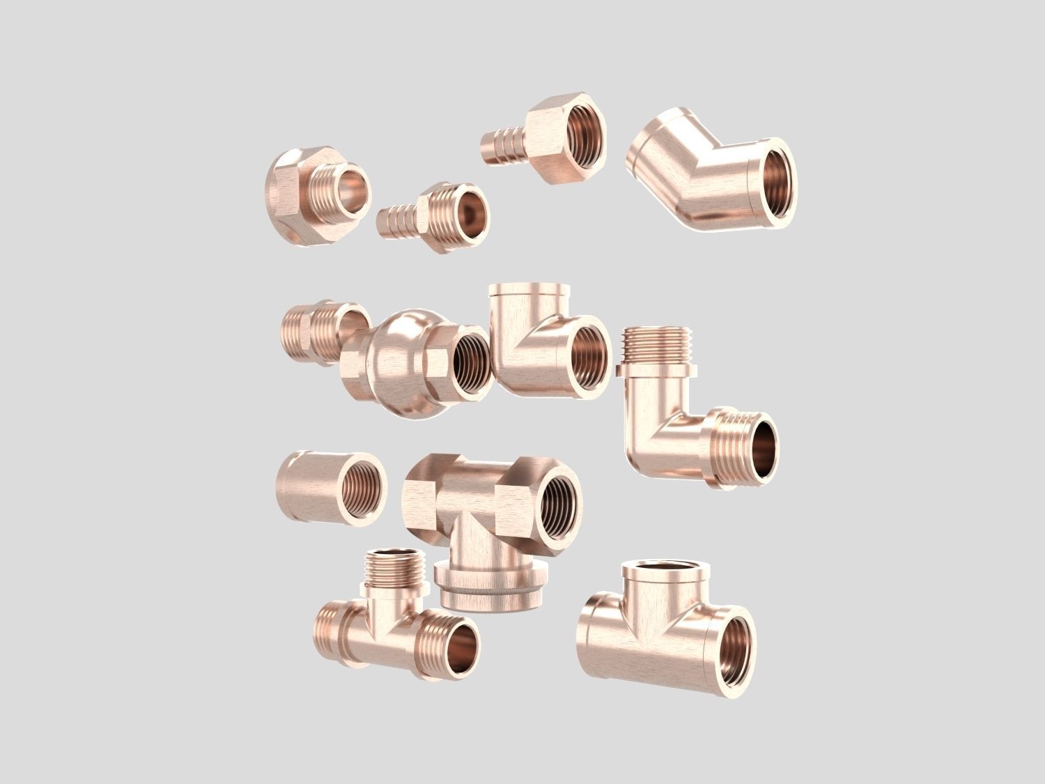 Pipe fitting 3D model | CGTrader