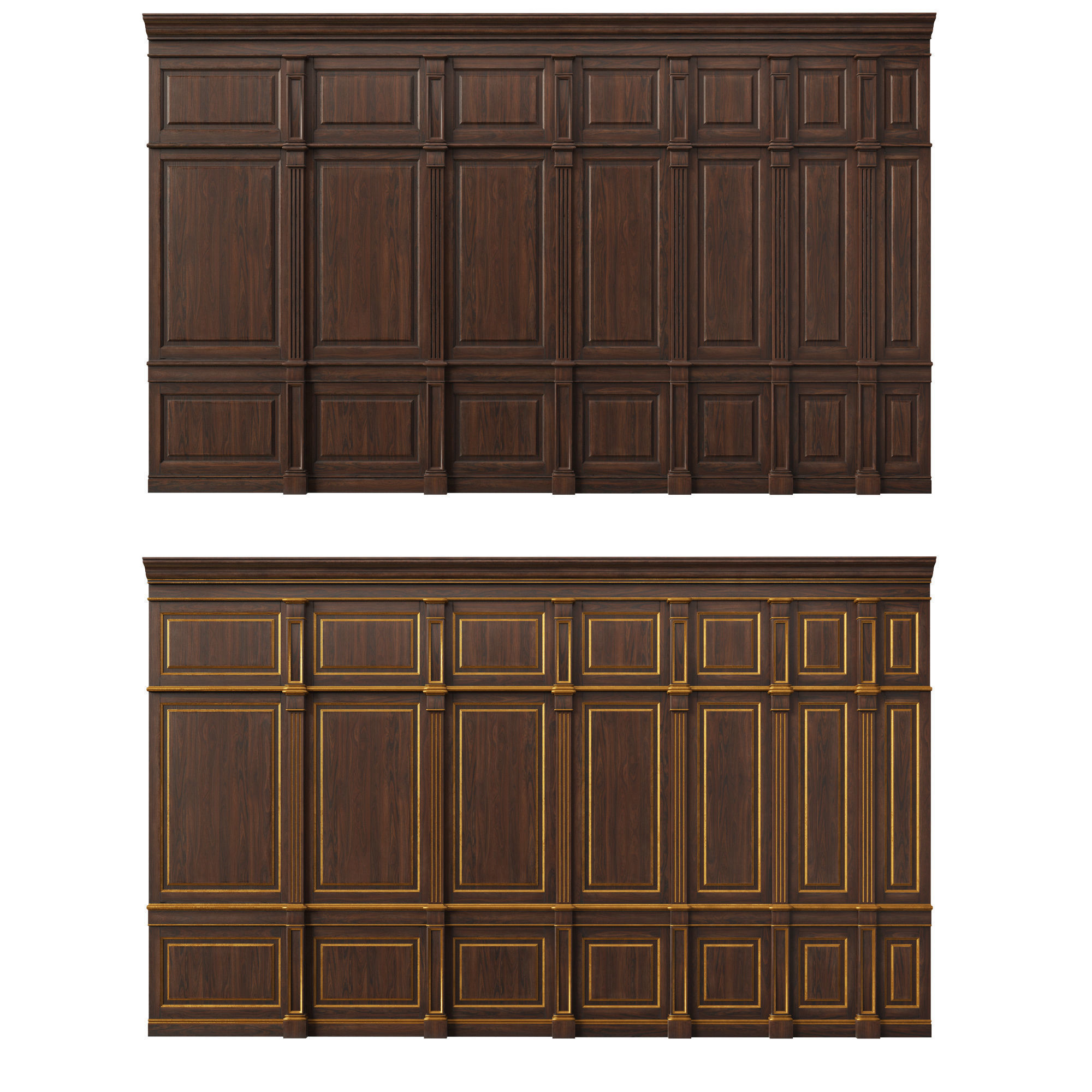 Wooden panel 01 07 3D model | CGTrader