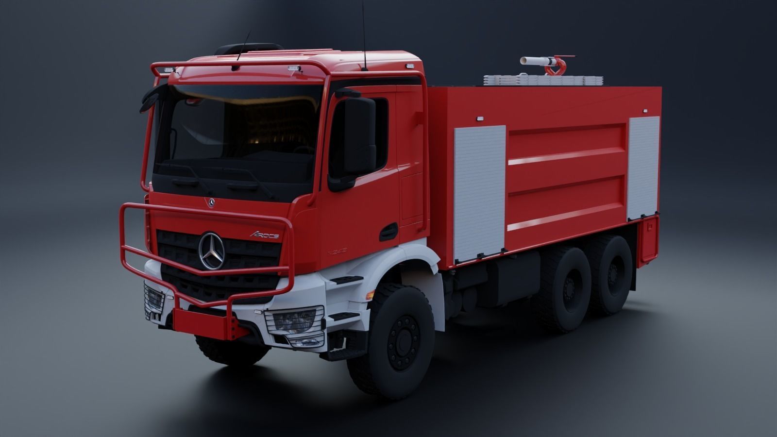 Mercedes Arocs 6x6 Firetruck 3D model | CGTrader