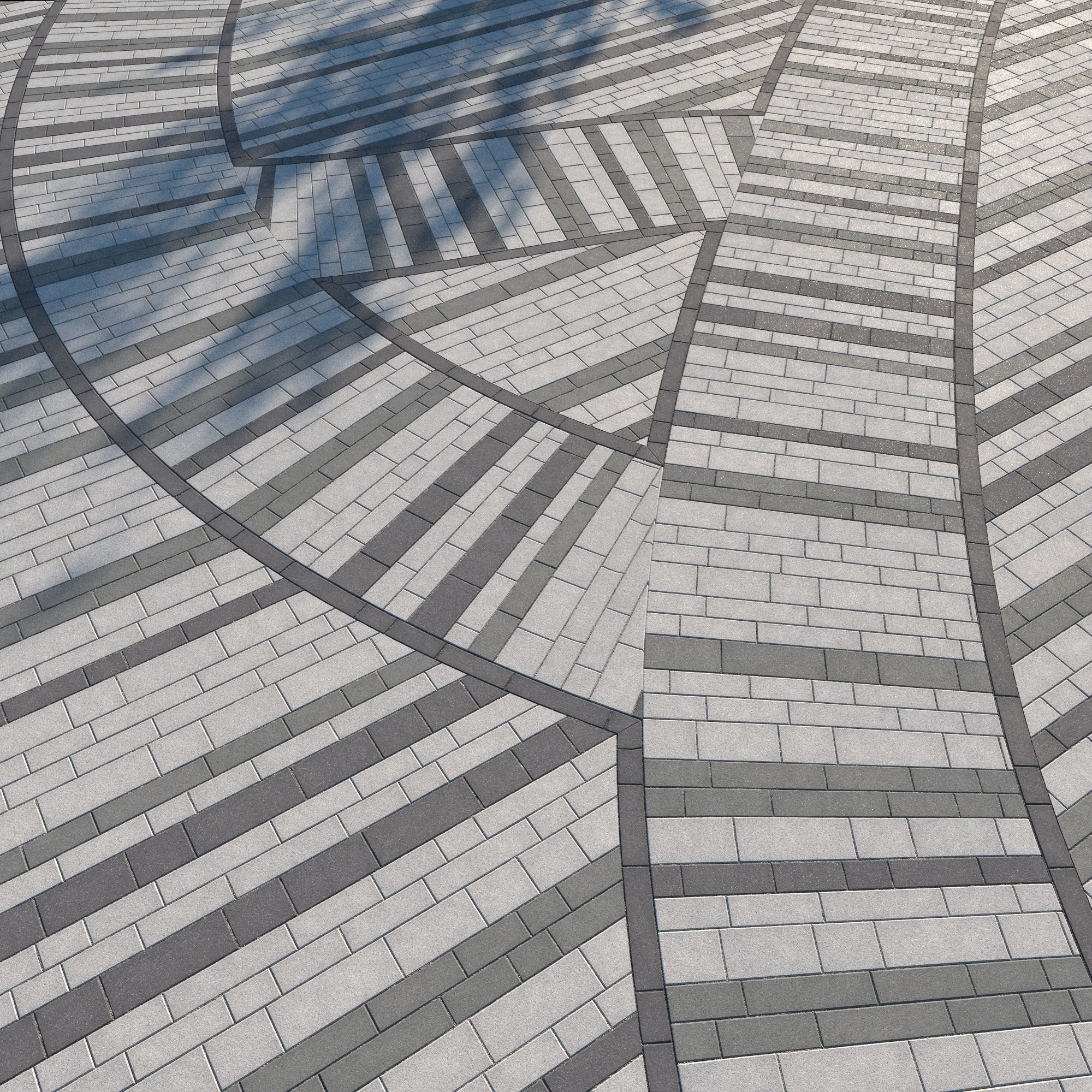 Texture 8k Large Area Linear concrete paving 01 - 3 variations VR / AR ...