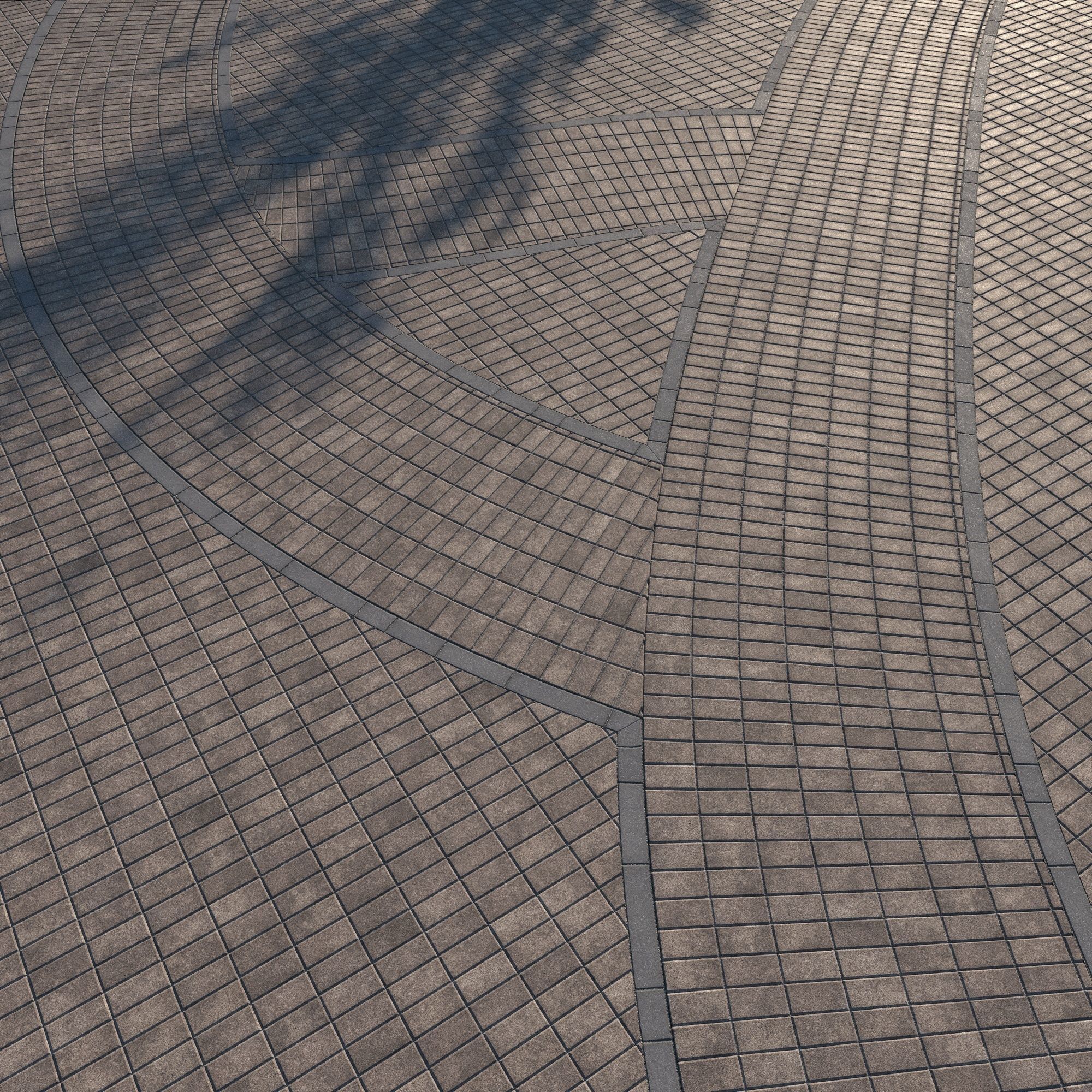 Texture 8K Large Area concrete paving 02 - 15 variations VR / AR / low ...