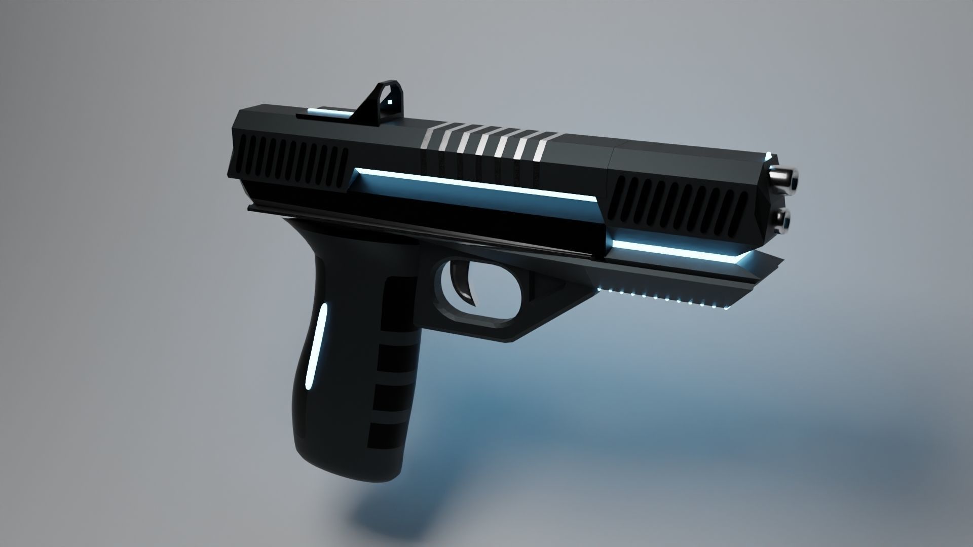 3D model Neon Guns And Revolver bundle VR / AR / low-poly | CGTrader