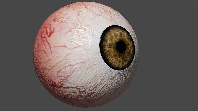 3D model Low poly eye - Ojo de pocos poligonos VR / AR / low-poly ...